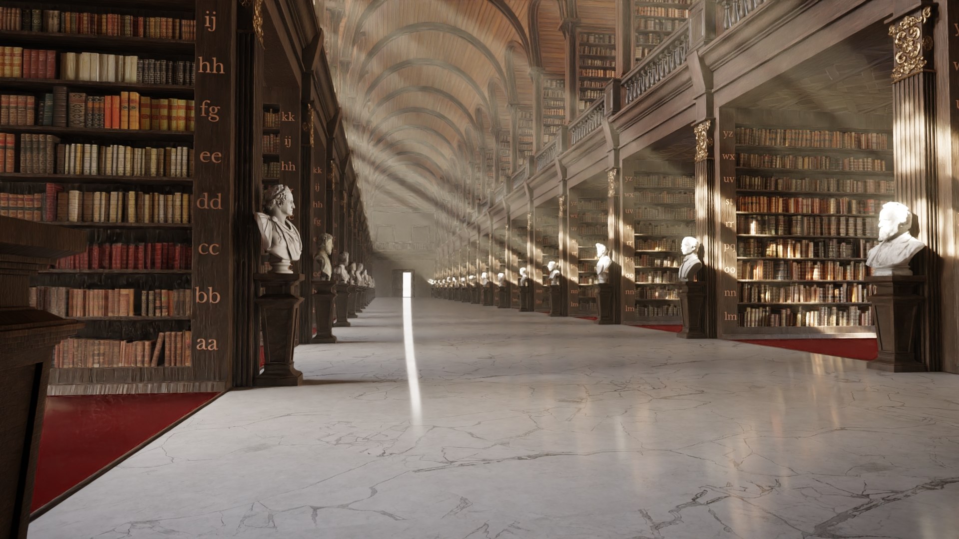 3D Neoclassical Library Architecture Scene - TurboSquid 1547338