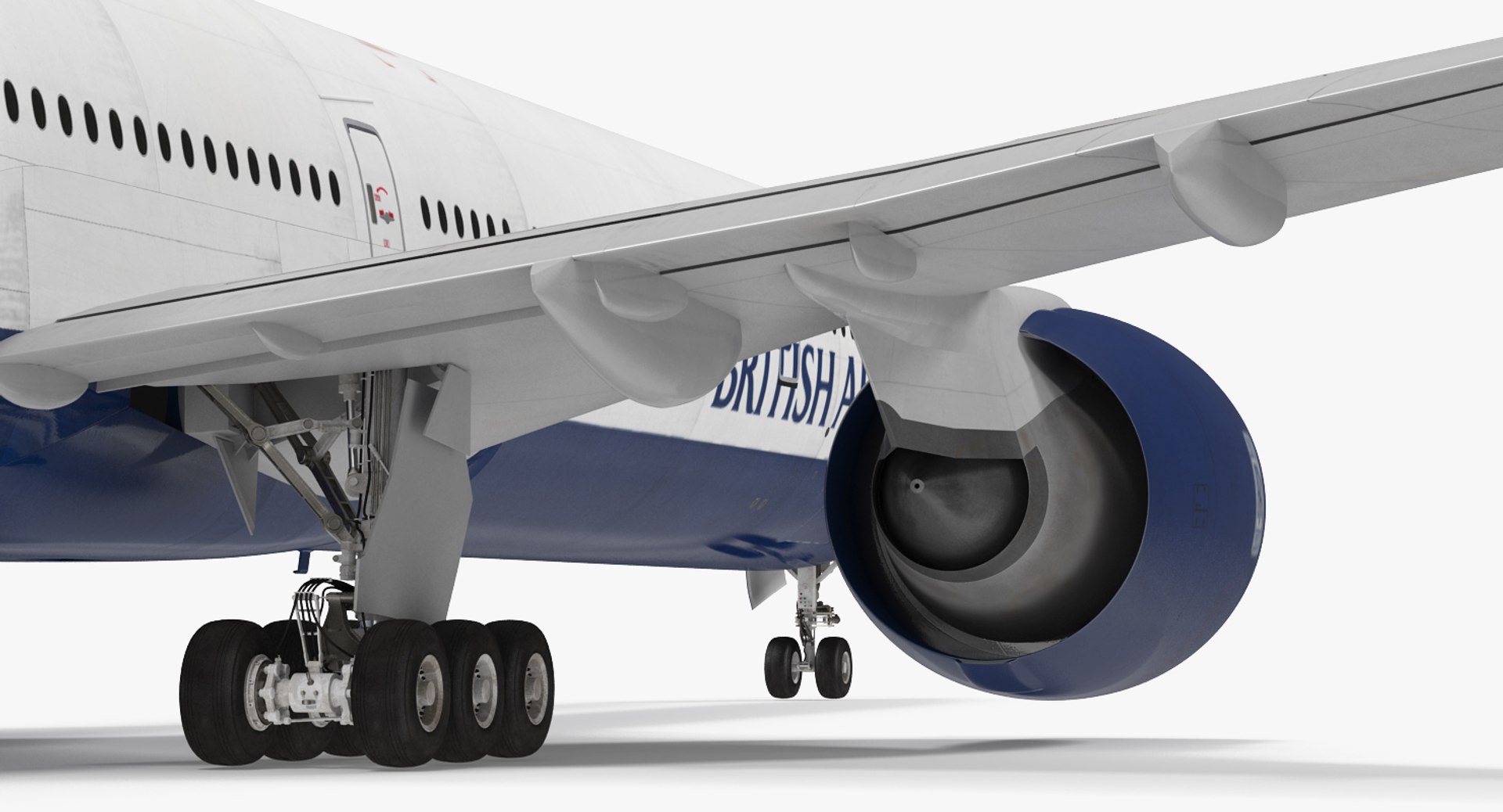 3d Boeing 777-9x British Airways Model