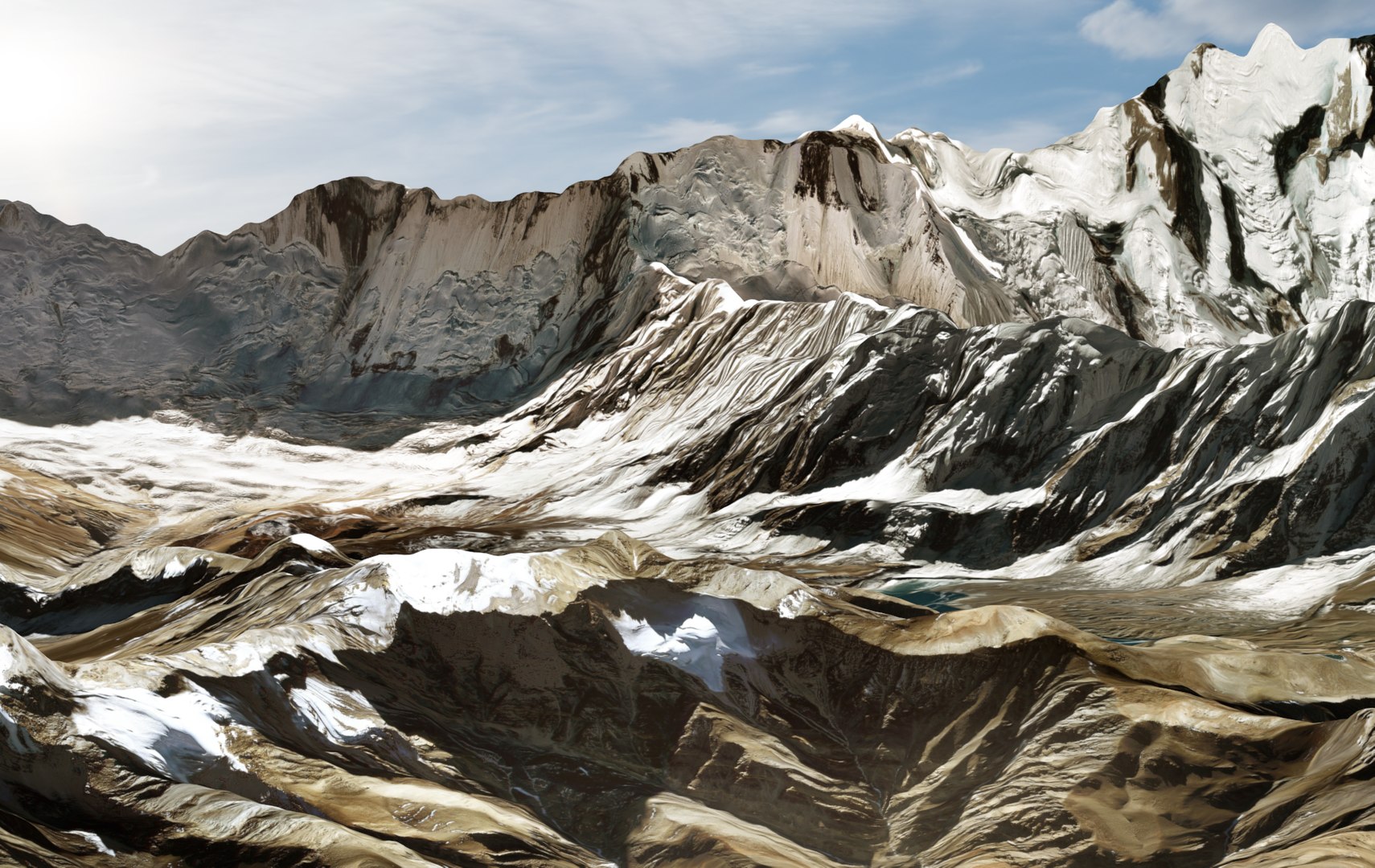 3D Himalaya Mountain Landscape Model - TurboSquid 1645514