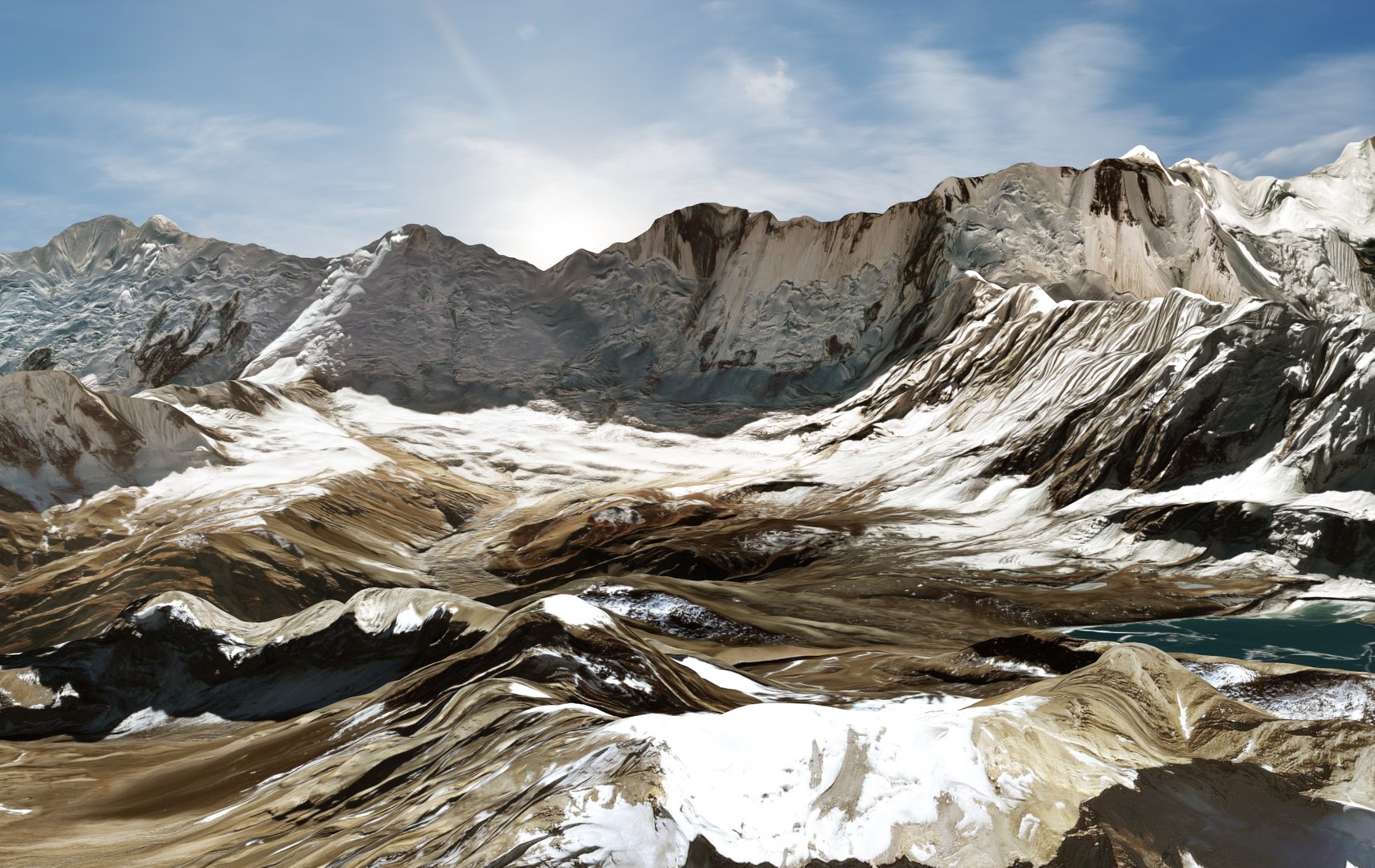 3D Himalaya Mountain Landscape Model - TurboSquid 1645514