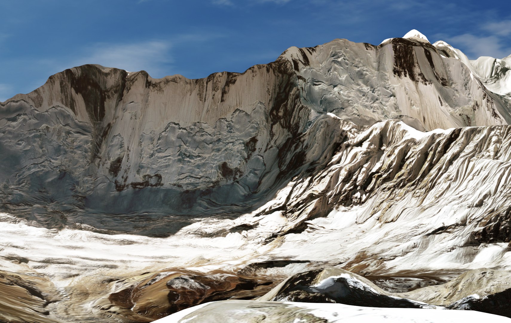 3D Himalaya Mountain Landscape Model - TurboSquid 1645514