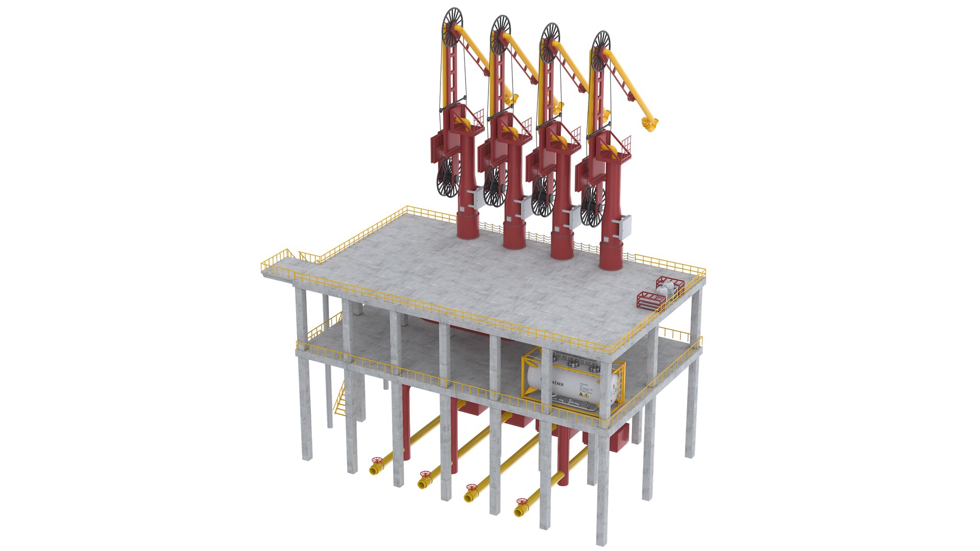 LNG Loading Arm Model - TurboSquid 2329061