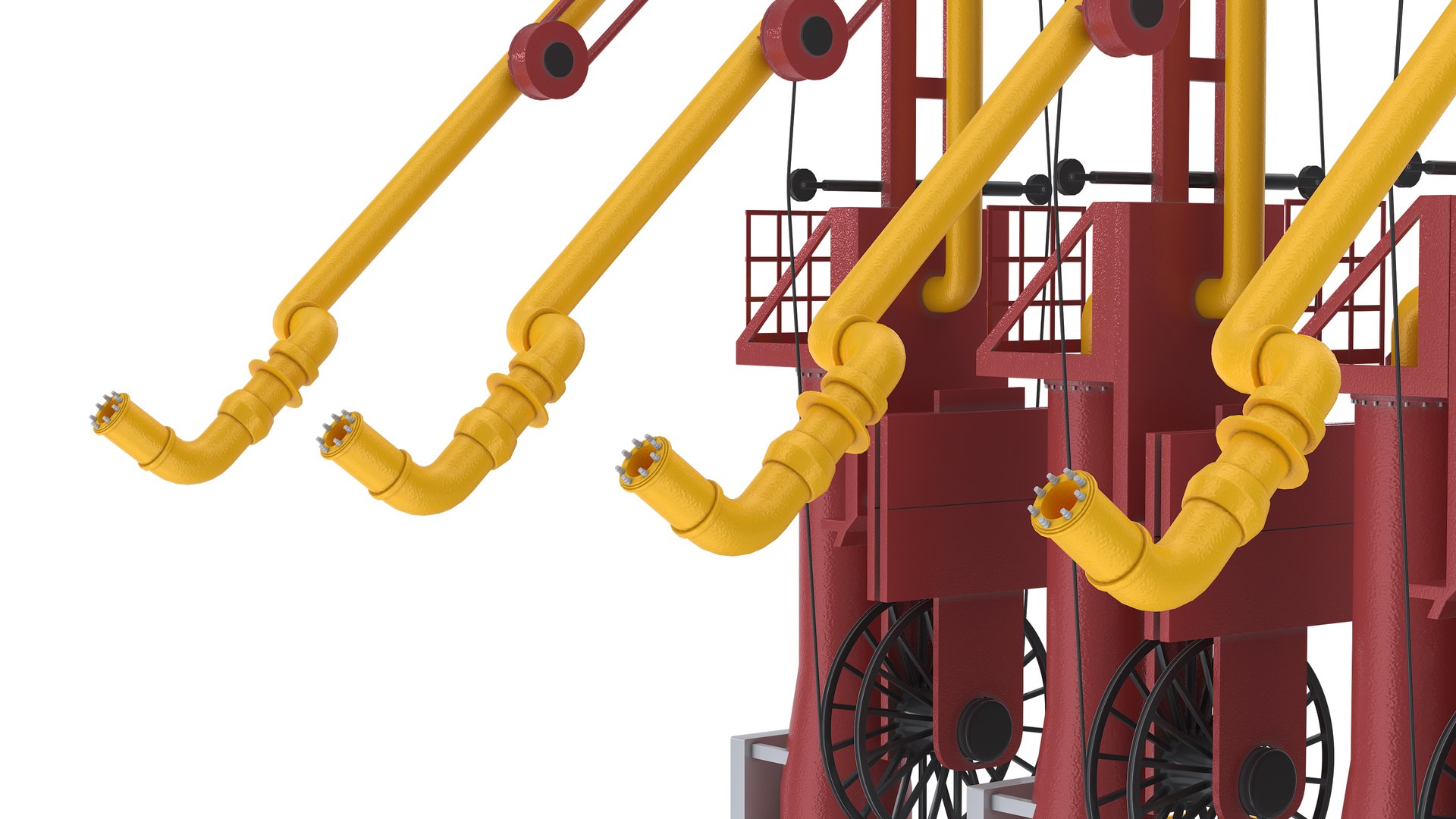 LNG Loading Arm Model - TurboSquid 2329061