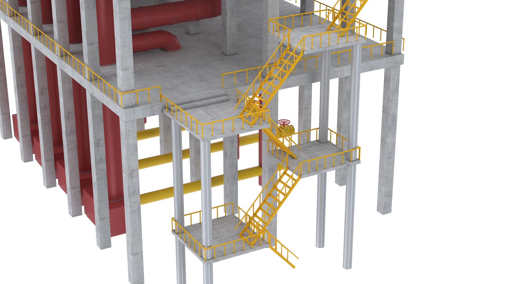 LNG Loading Arm Model - TurboSquid 2329061