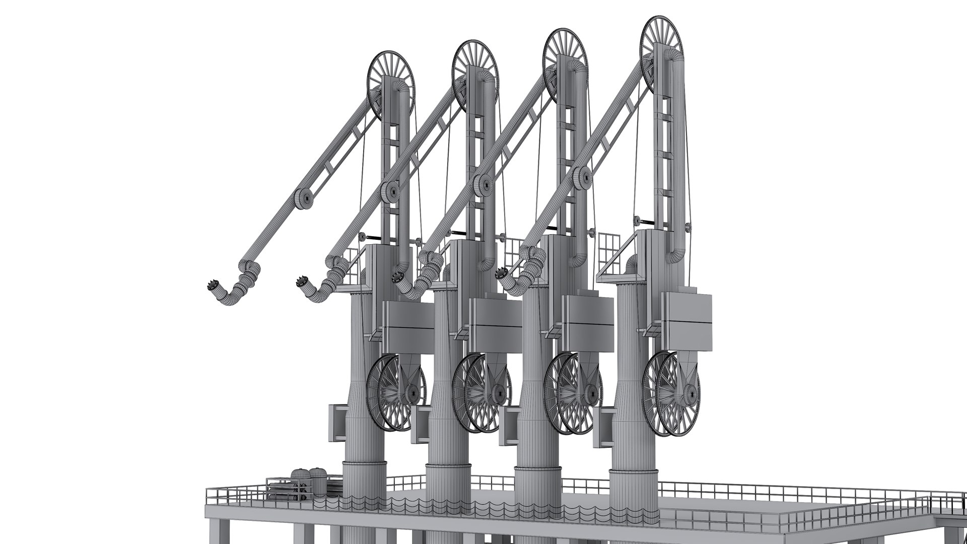 LNG Loading Arm Model - TurboSquid 2329061