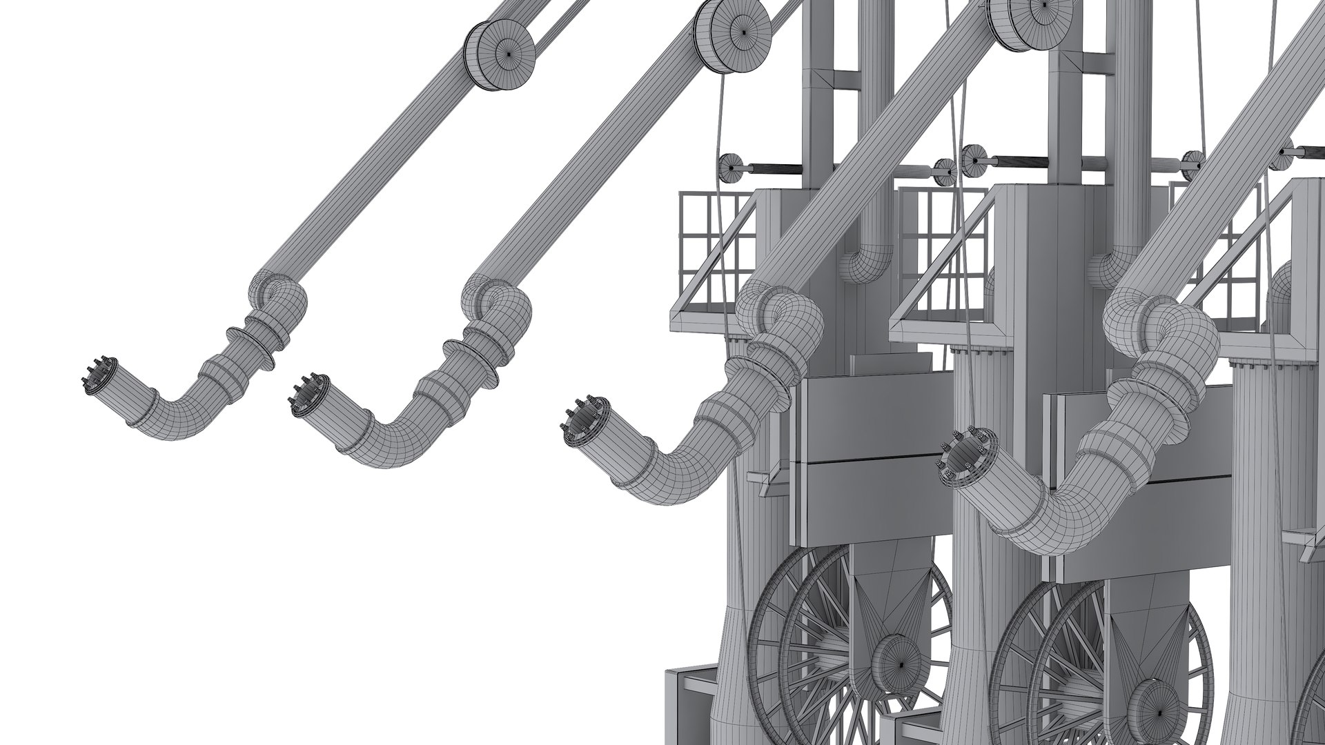 LNG Loading Arm Model - TurboSquid 2329061