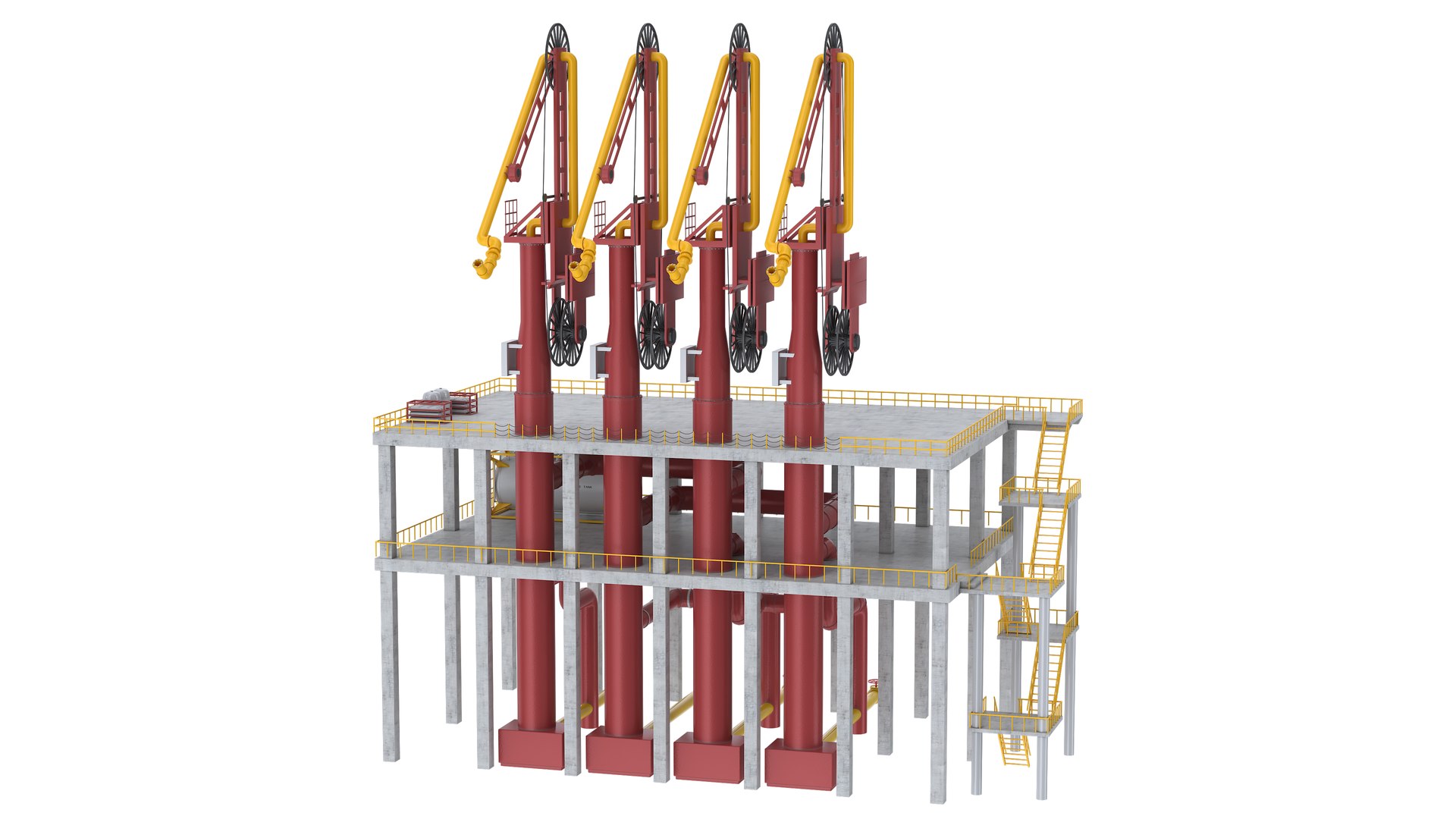 LNG Loading Arm Model - TurboSquid 2329061