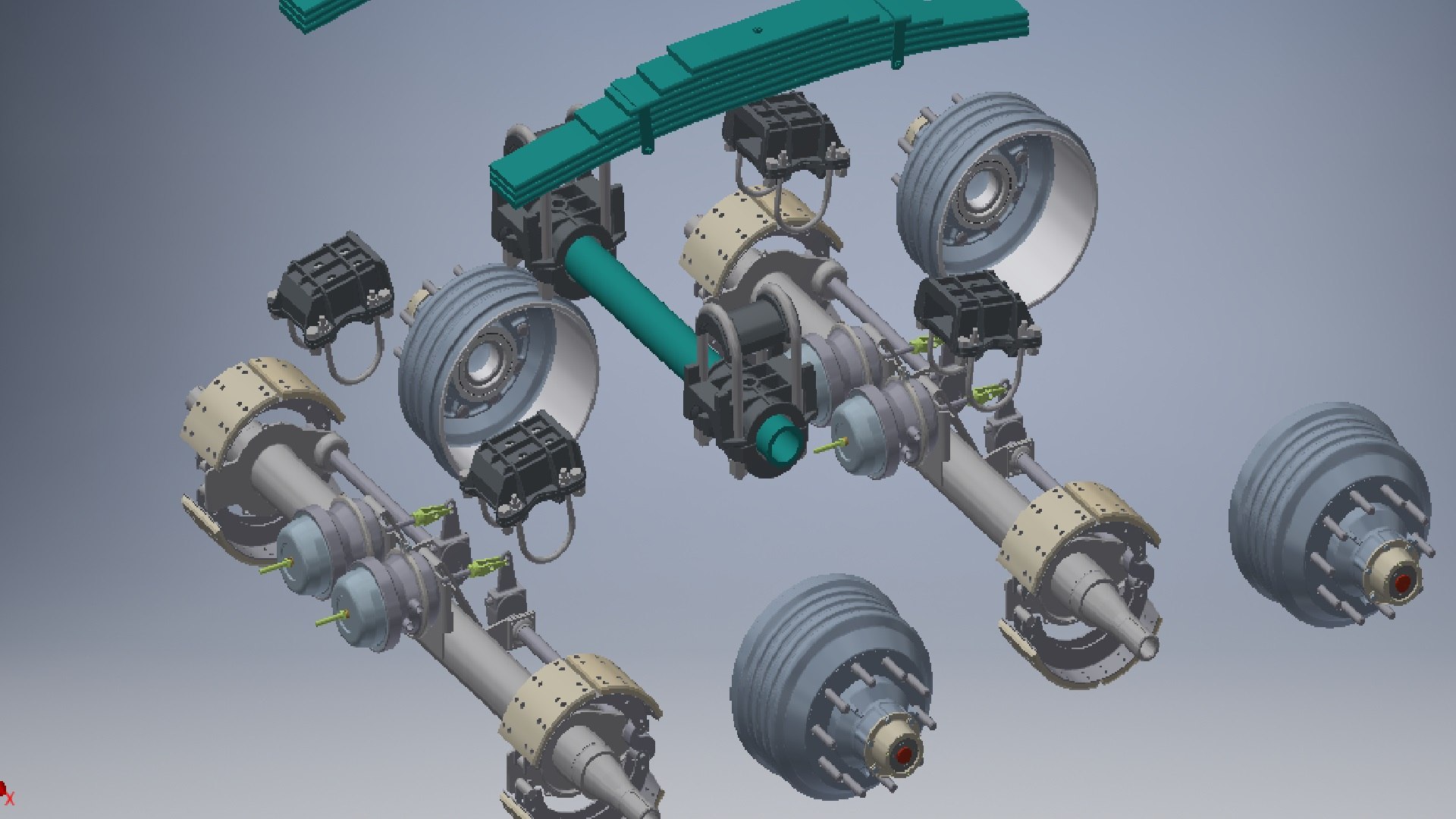 Rear Truck Suspension Systems 3D Model - TurboSquid 2081578