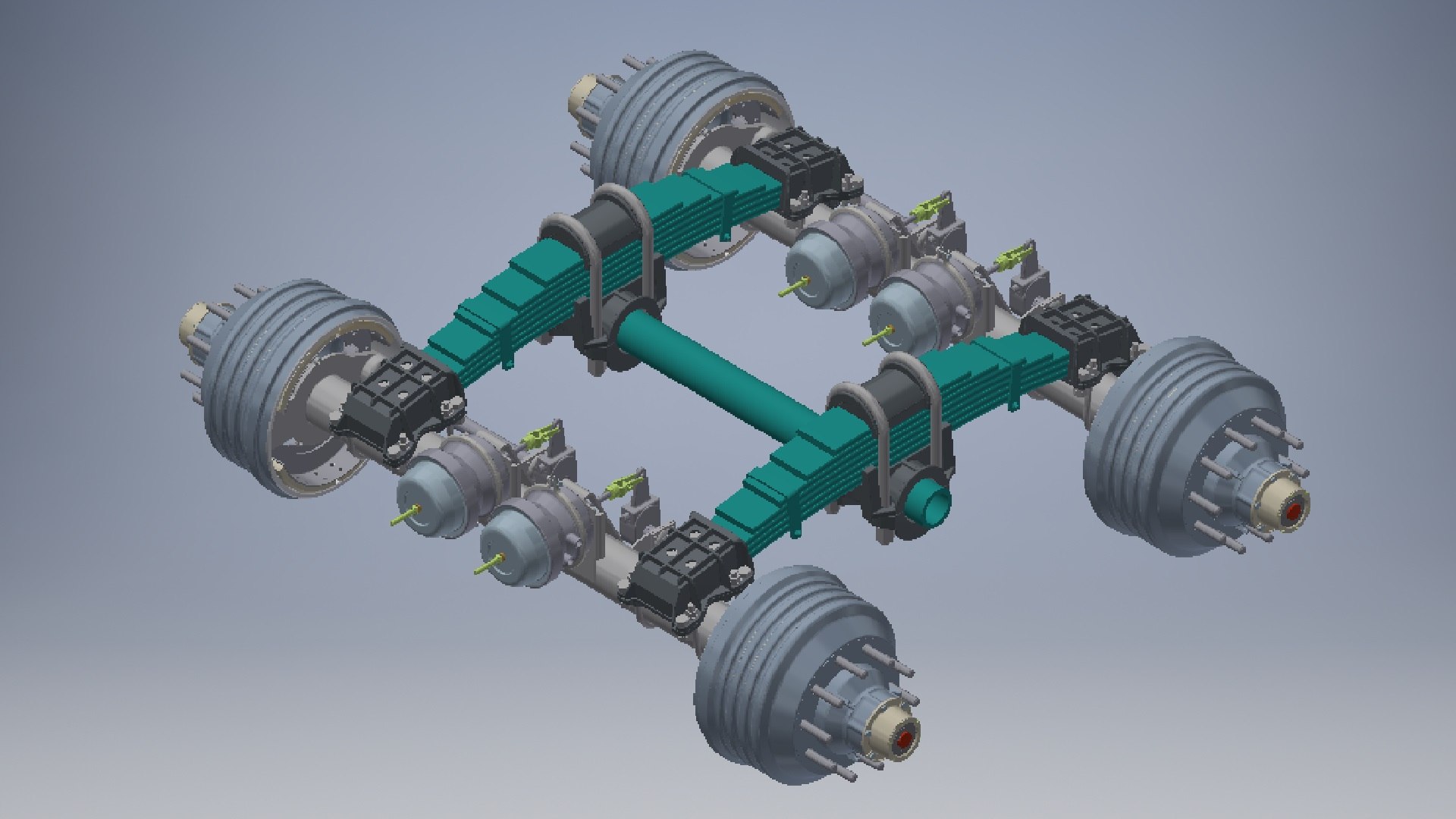 Rear Truck Suspension Systems 3D Model - TurboSquid 2081578