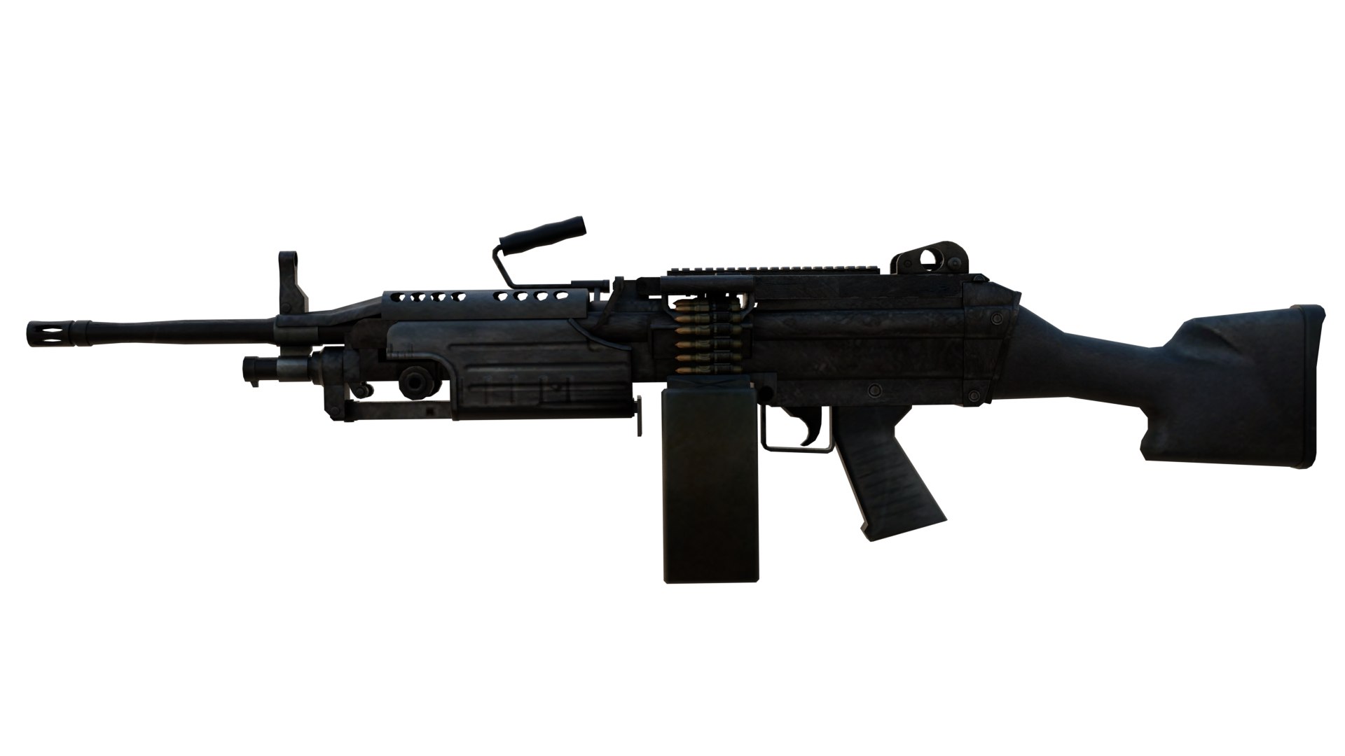 3D M249E2 3D Model Machine Gun Model - TurboSquid 2331944