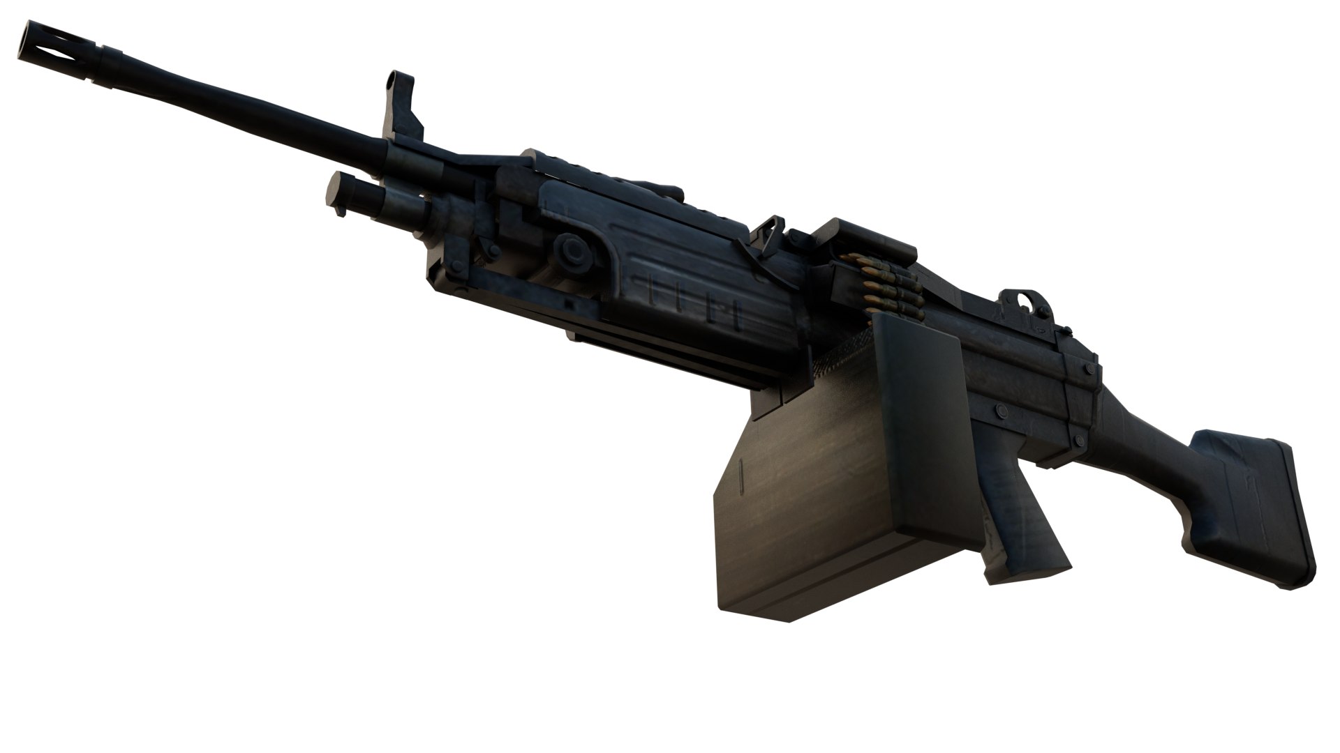 3D M249E2 3D Model Machine Gun Model - TurboSquid 2331944
