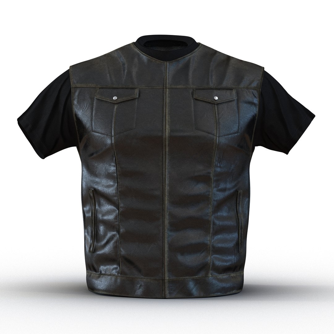 Biker Vest Generic 3d Model