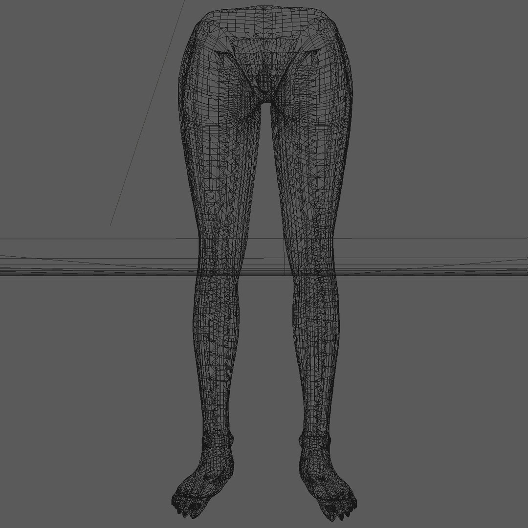 3d Model Realistically Woman Legs