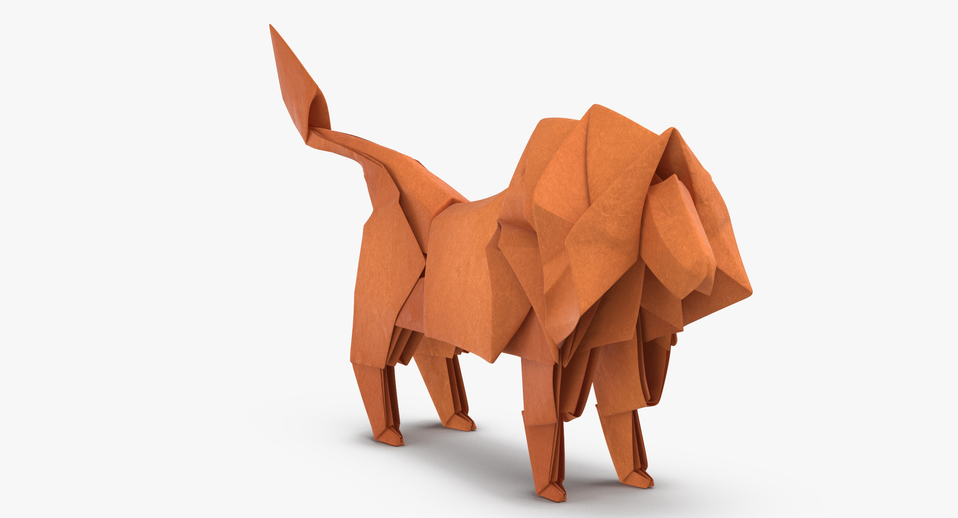 Lion Origami 3D Model - TurboSquid 1342354