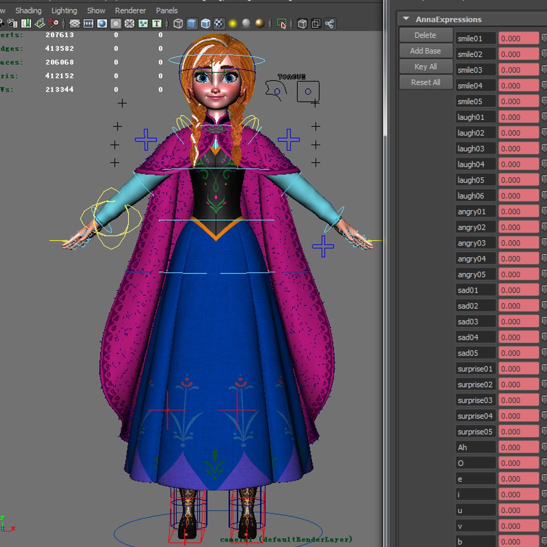3d model princess anna