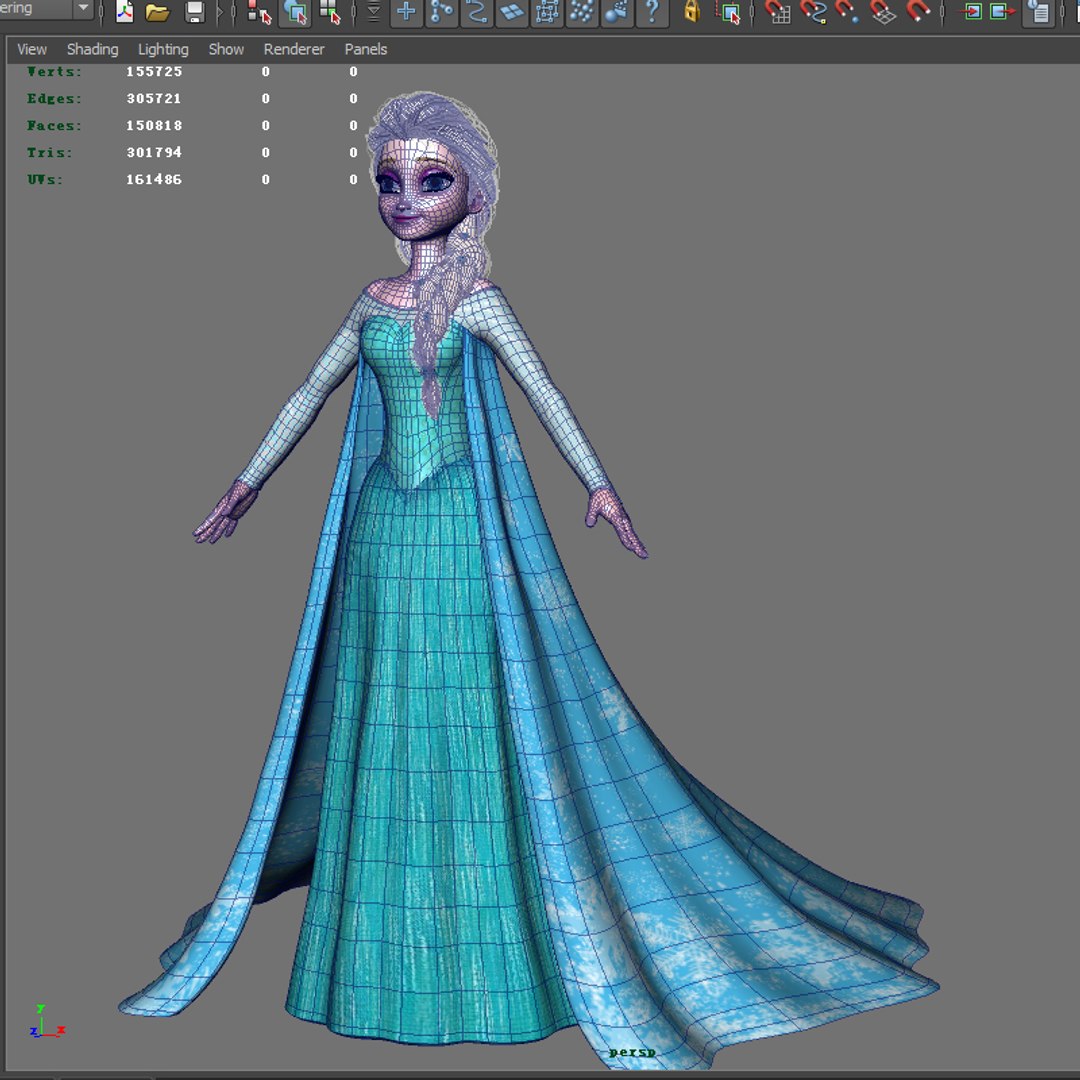 3d model princess anna