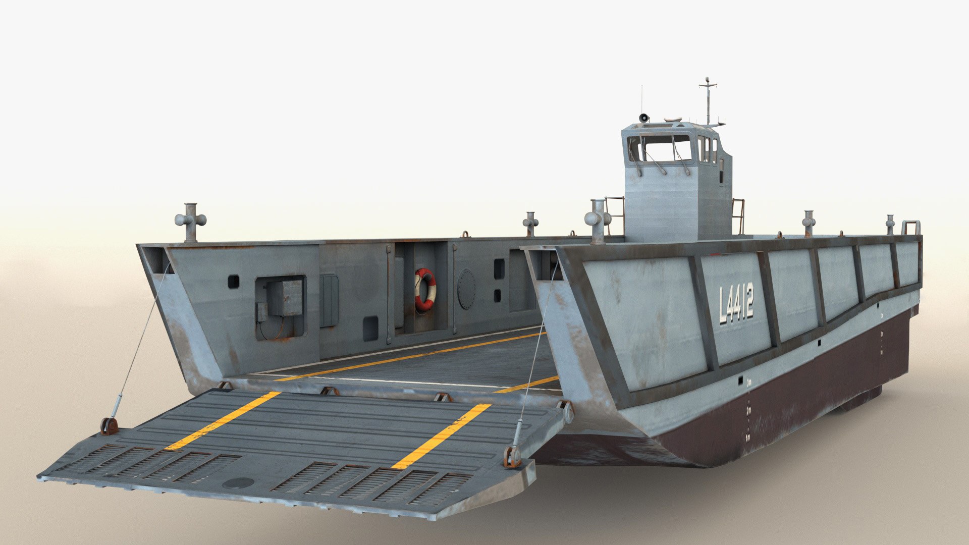 3D LCM-1e Landing Craft - TurboSquid 1749970