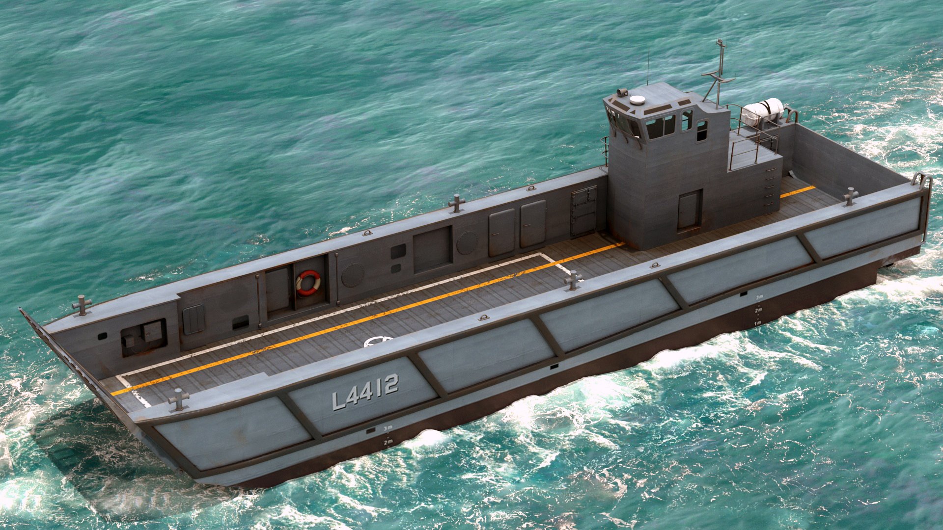 3D LCM-1e Landing Craft - TurboSquid 1749970