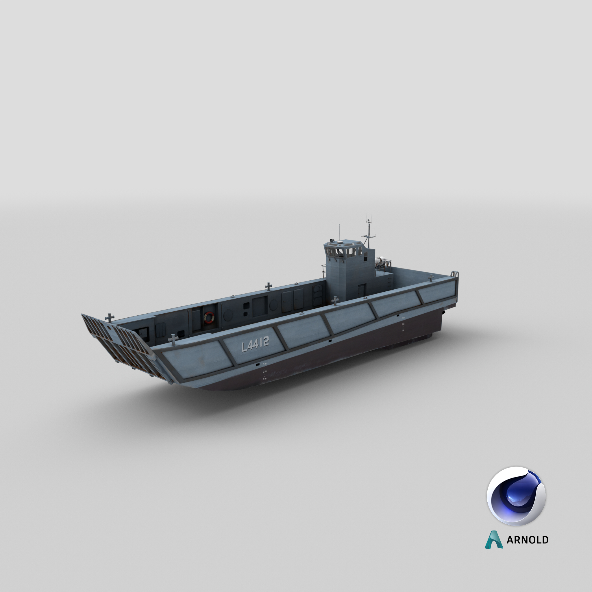 3D LCM-1e Landing Craft - TurboSquid 1749970