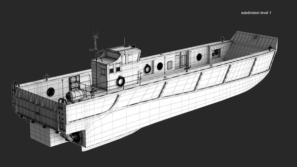 3D LCM-1e Landing Craft - TurboSquid 1749970