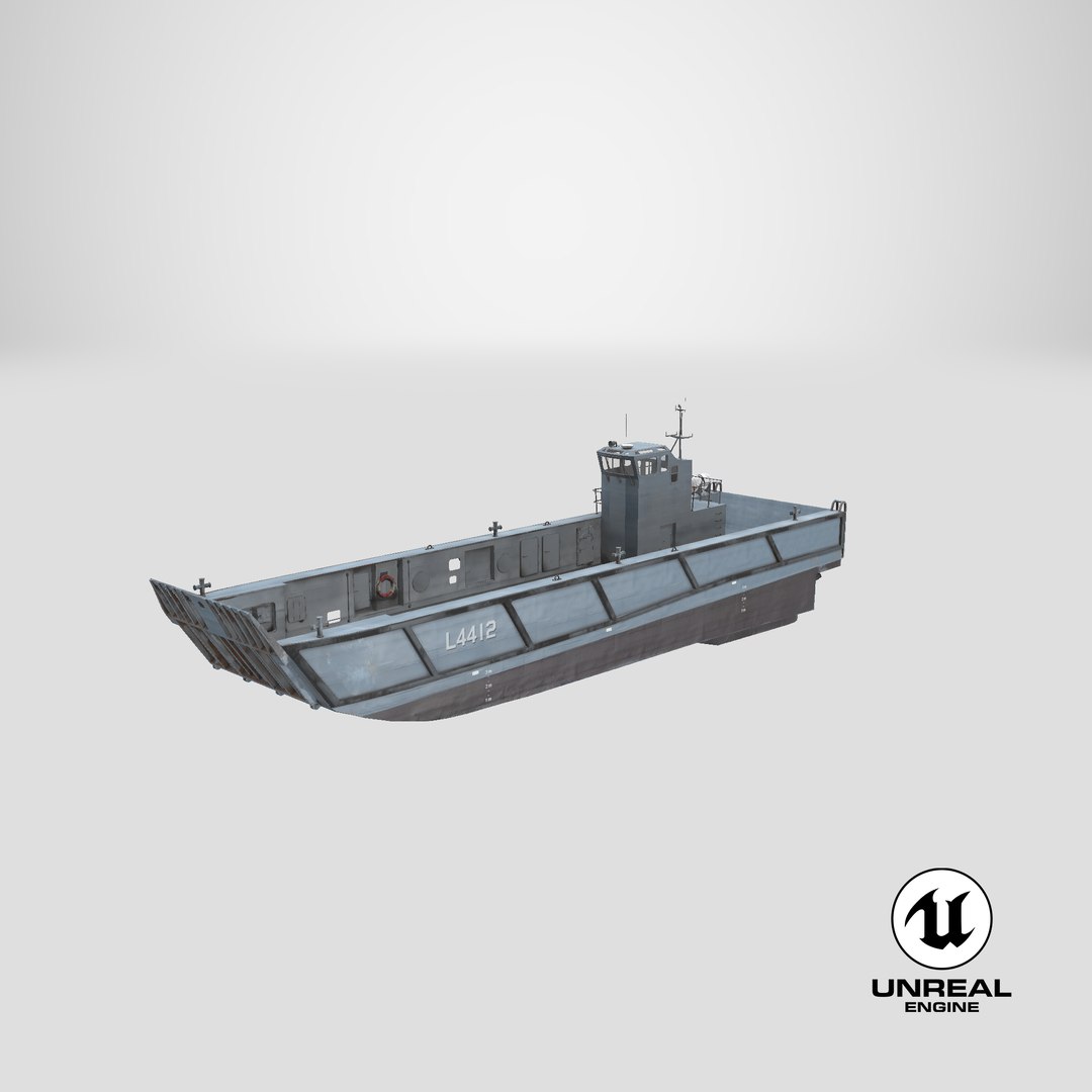 3D LCM-1e Landing Craft - TurboSquid 1749970