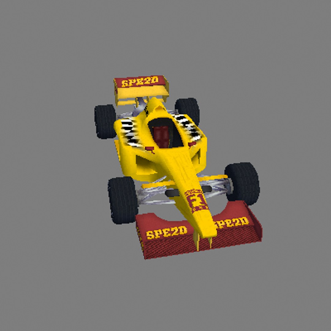 3ds Max Optimized F1 Racing Car