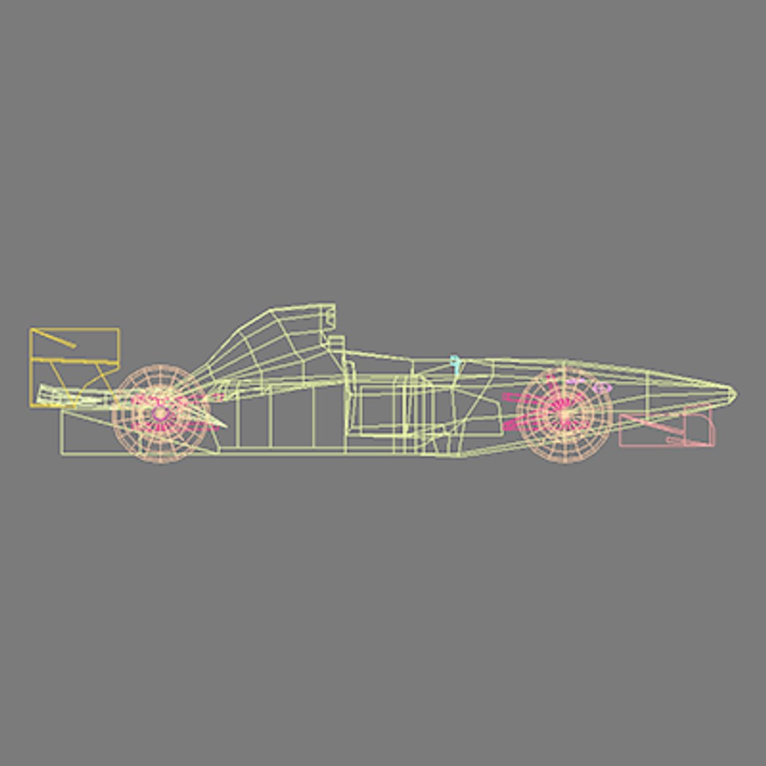 3ds Max Optimized F1 Racing Car