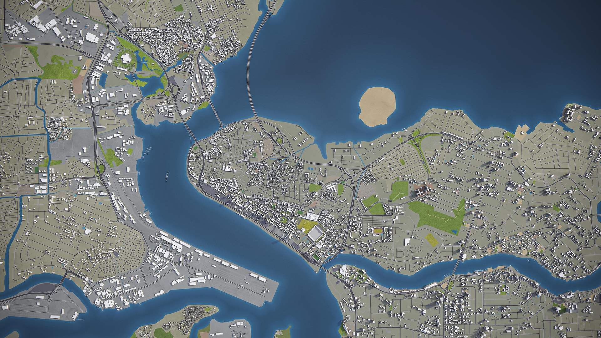 3D Lagos Surrounding - Model - TurboSquid 1591222