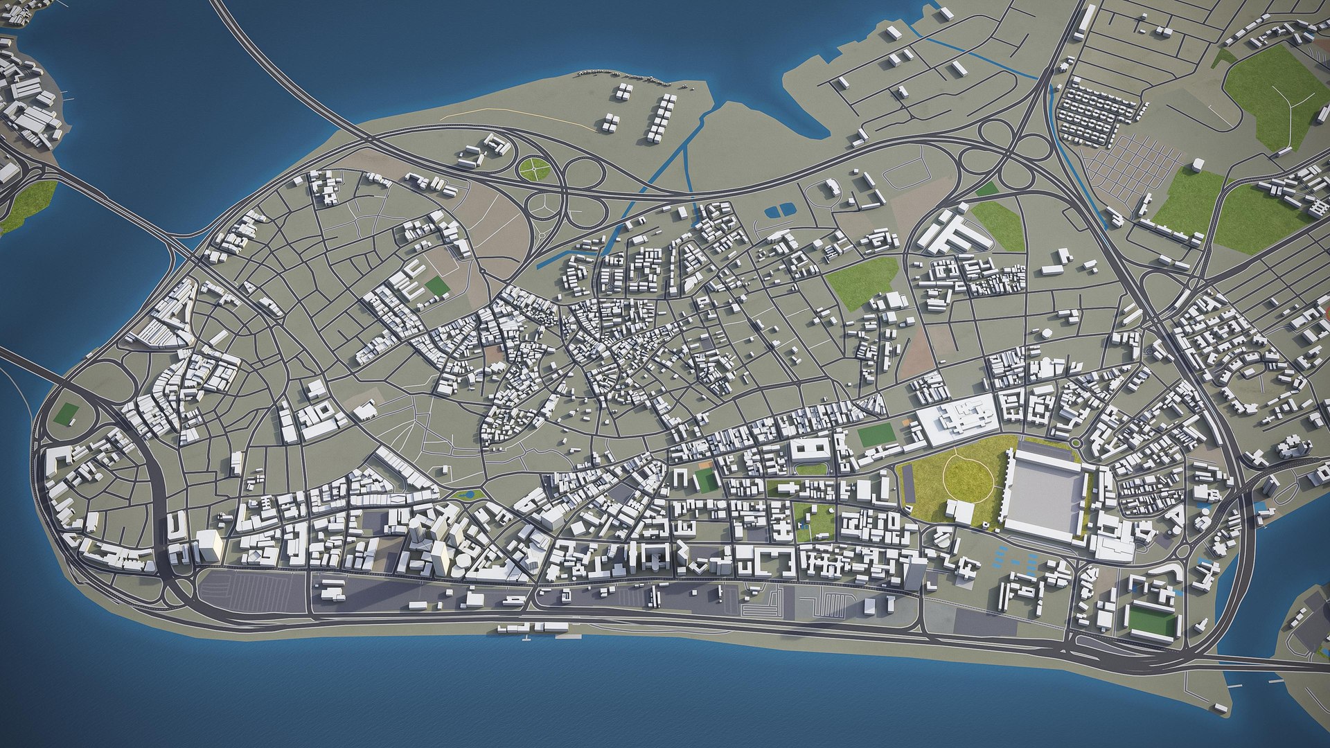 3D Lagos Surrounding - Model - TurboSquid 1591222