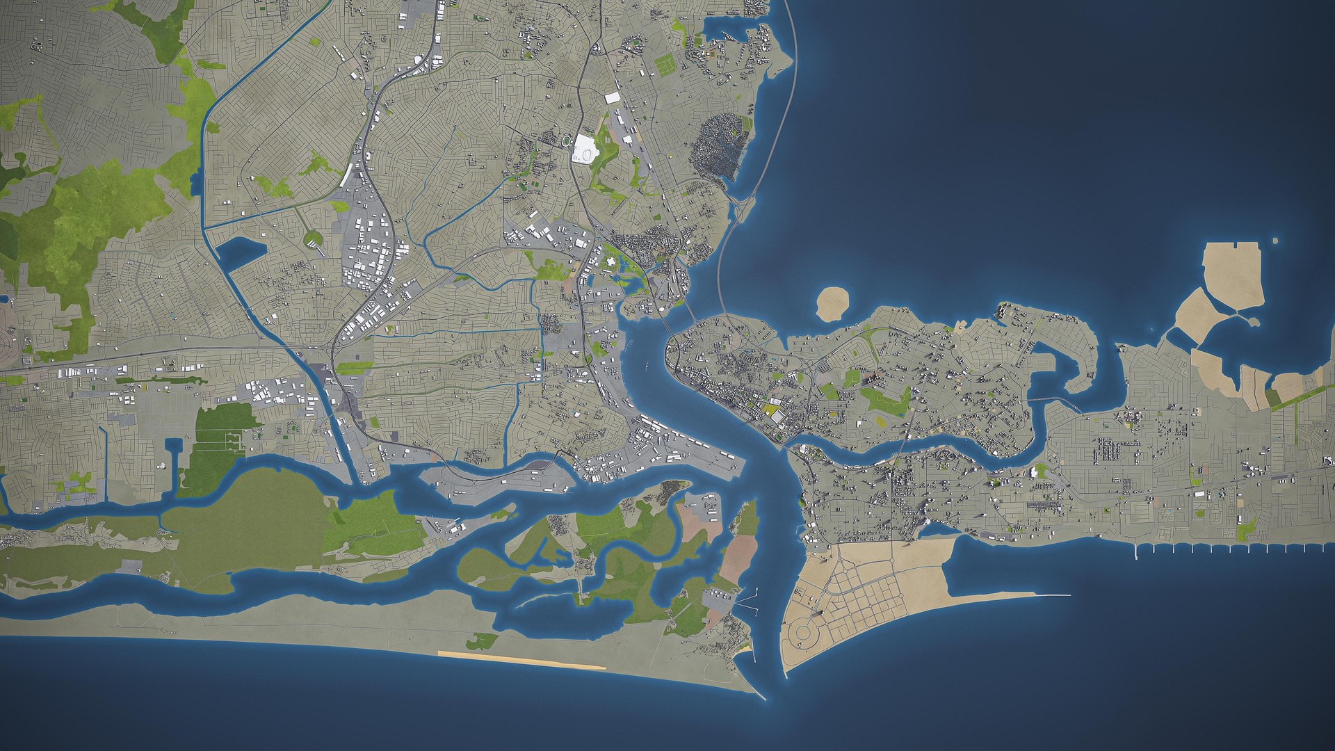 3D Lagos Surrounding - Model - TurboSquid 1591222