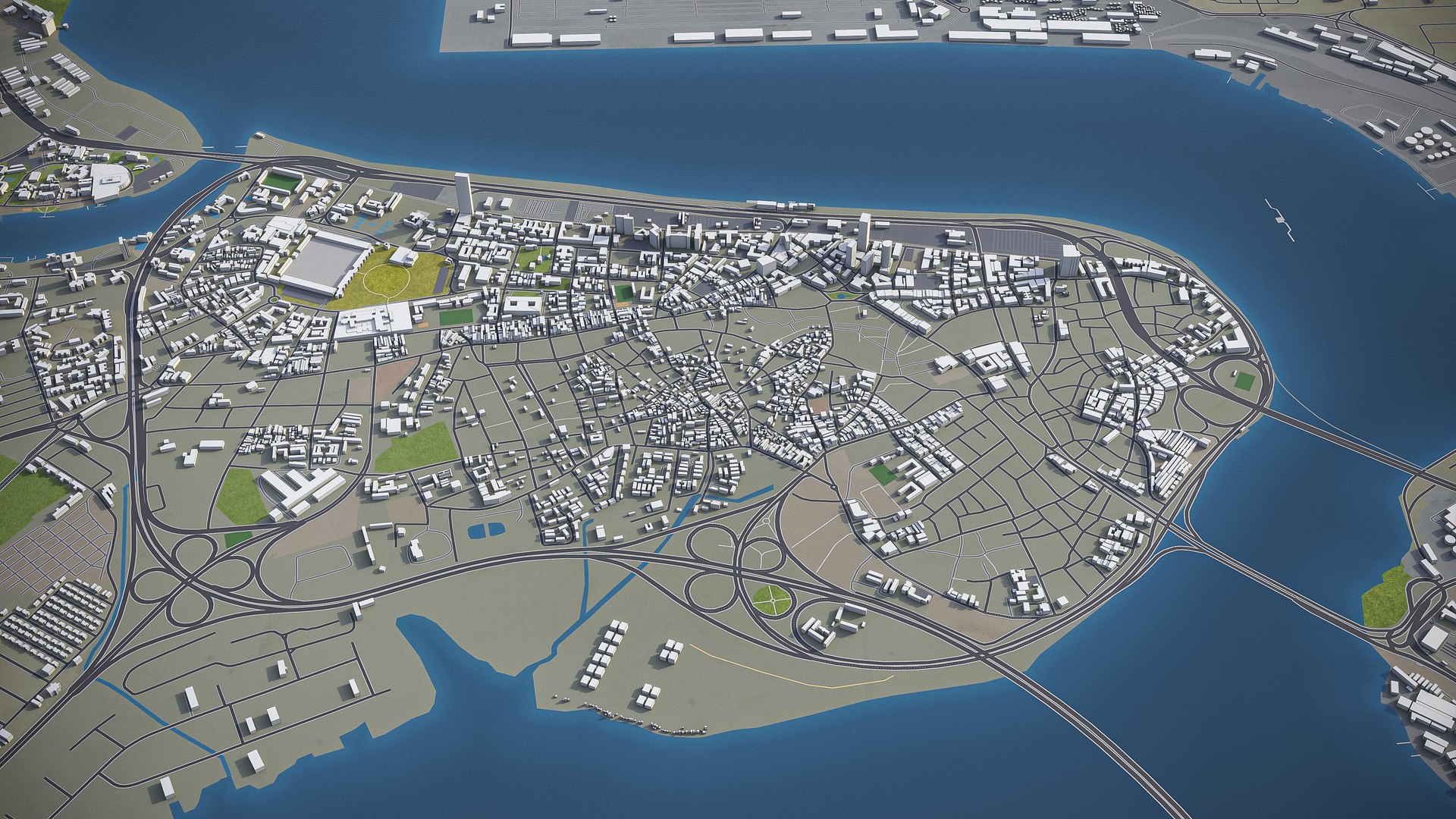 3D Lagos Surrounding - Model - TurboSquid 1591222