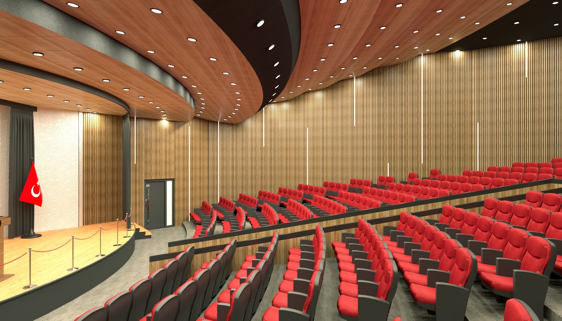 3D hall auditorium - TurboSquid 1689667