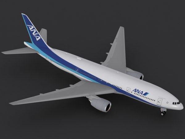 3d boeing 777-200 er ana