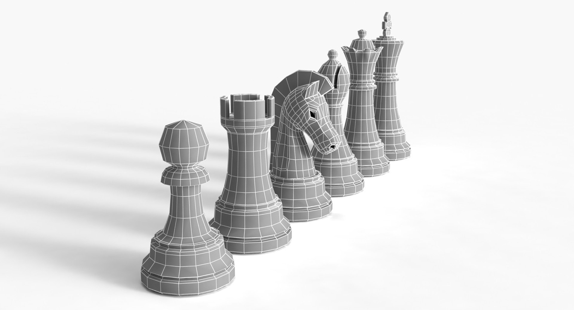3d Chess Set Model