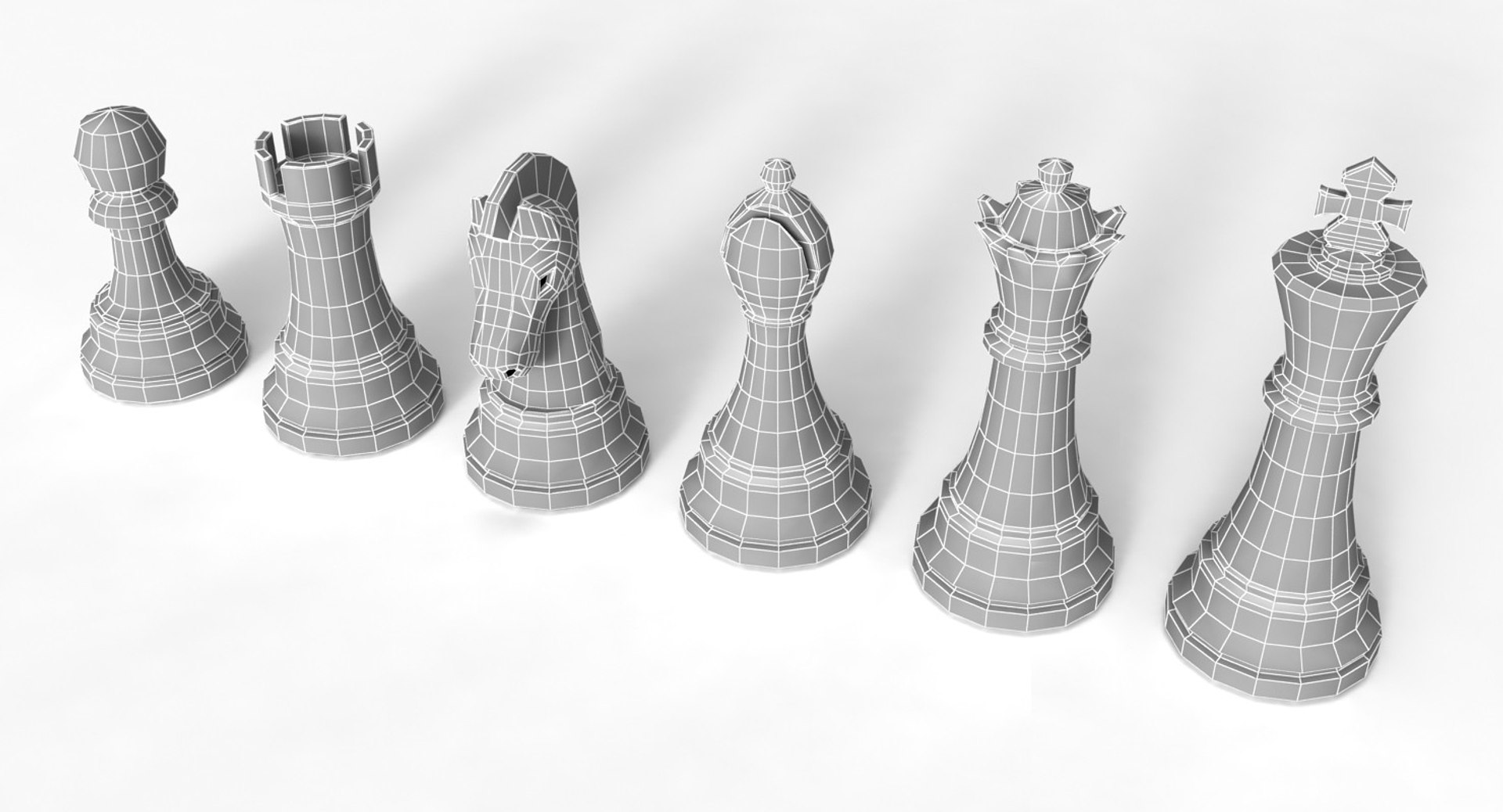 3d Chess Set Model