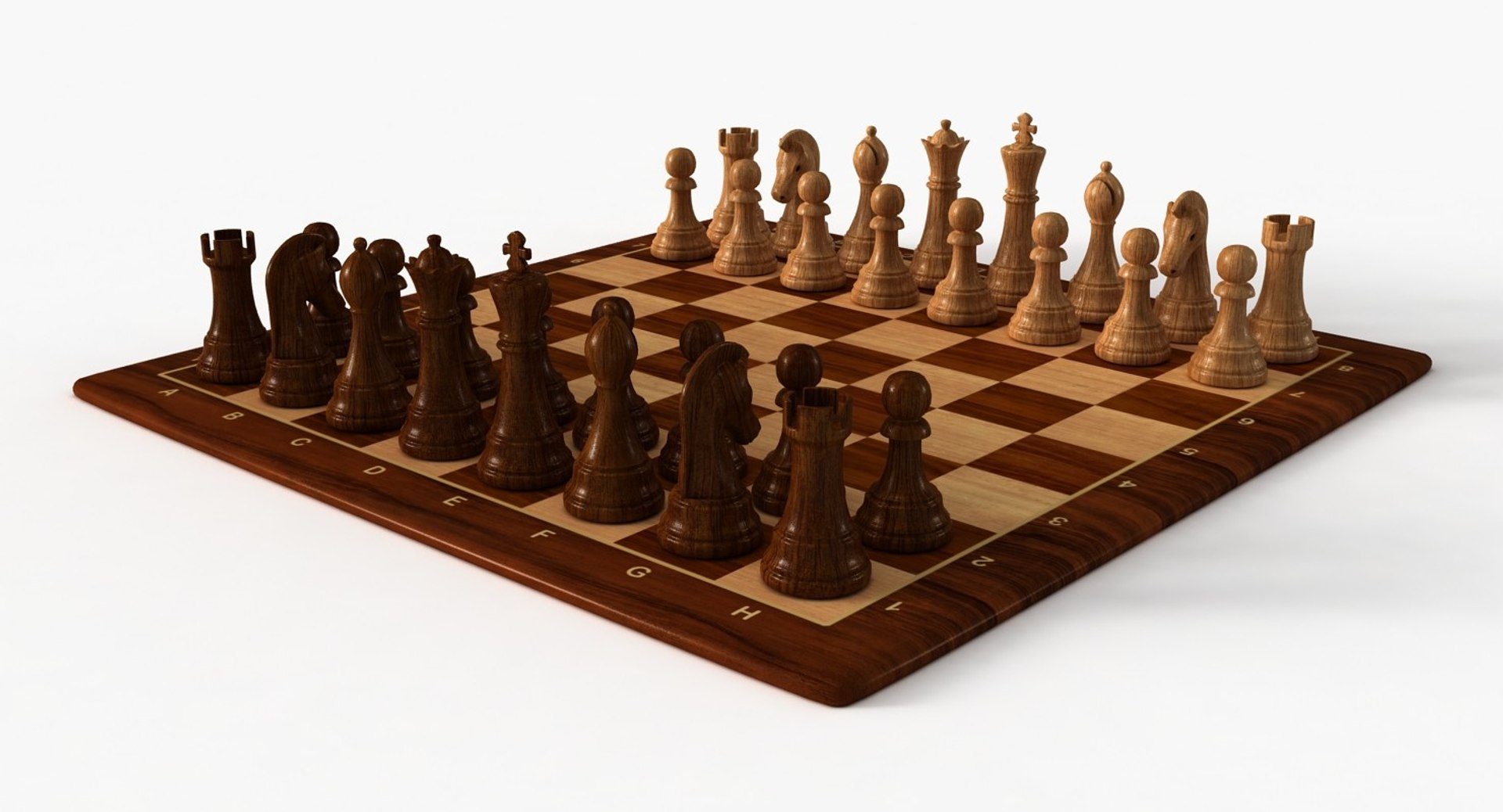 3d Chess Set Model