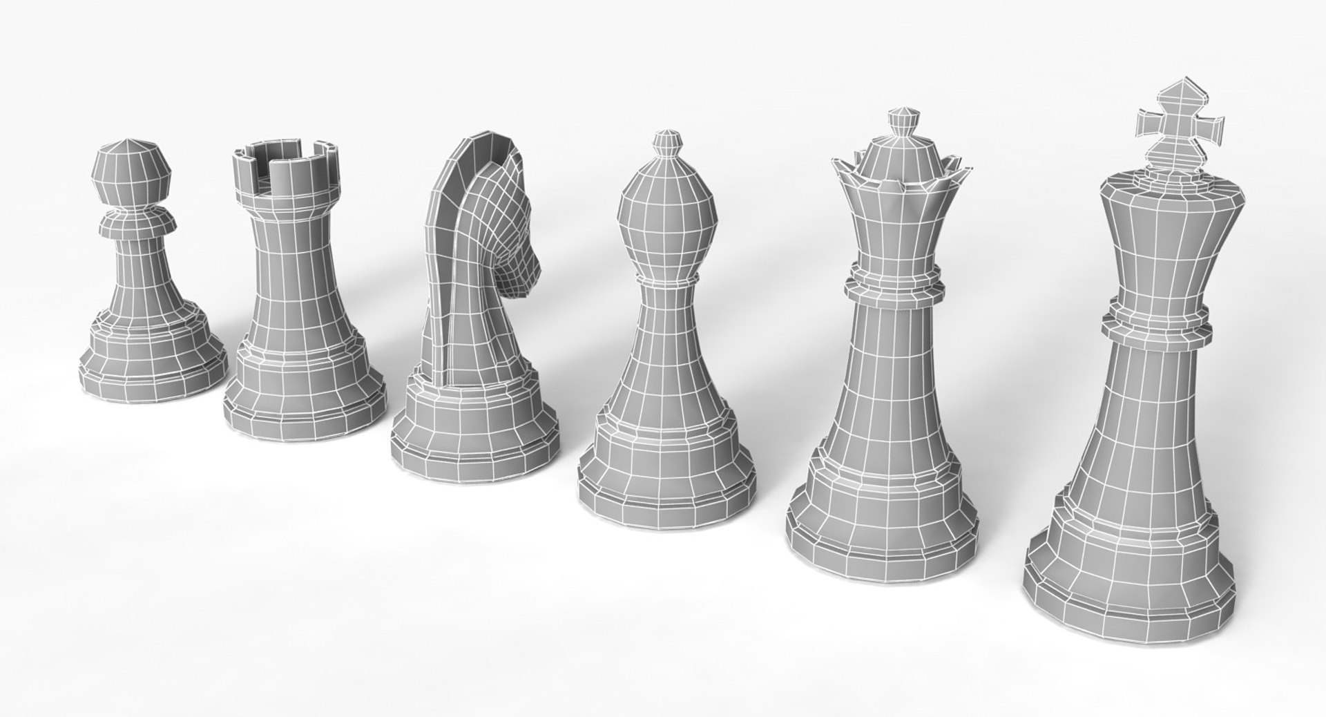 3d Chess Set Model