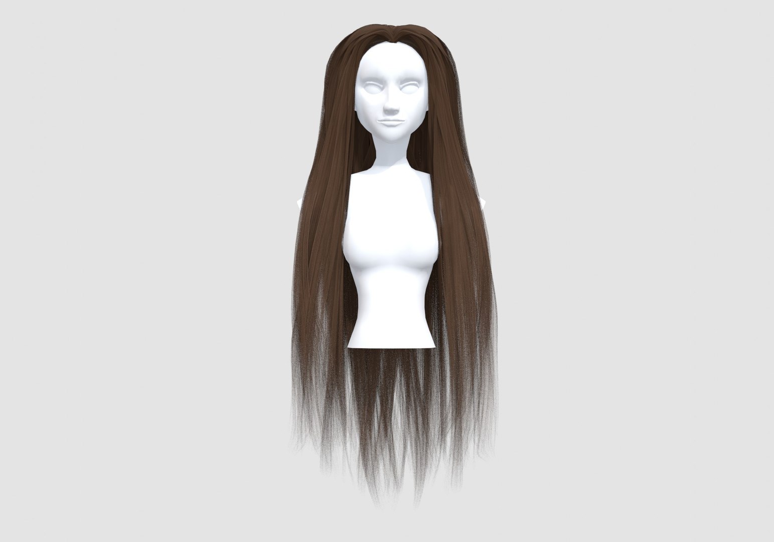 Long Pretty Hairstyle 3D Model - TurboSquid 1939506