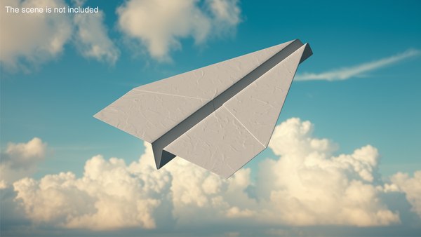 modelo 3d Avión de papel - TurboSquid 2279761