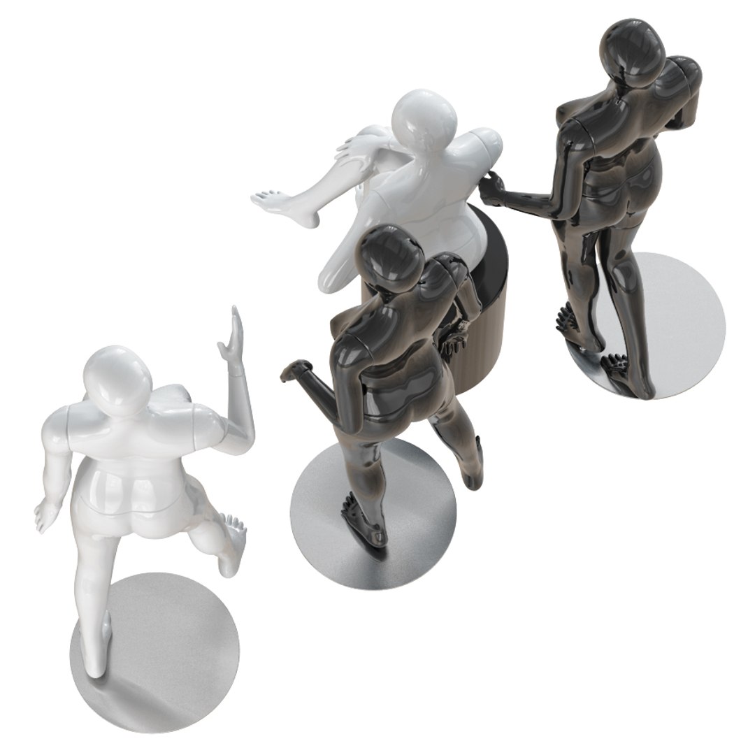 Faceless Female Mannequins Model - TurboSquid 1406807