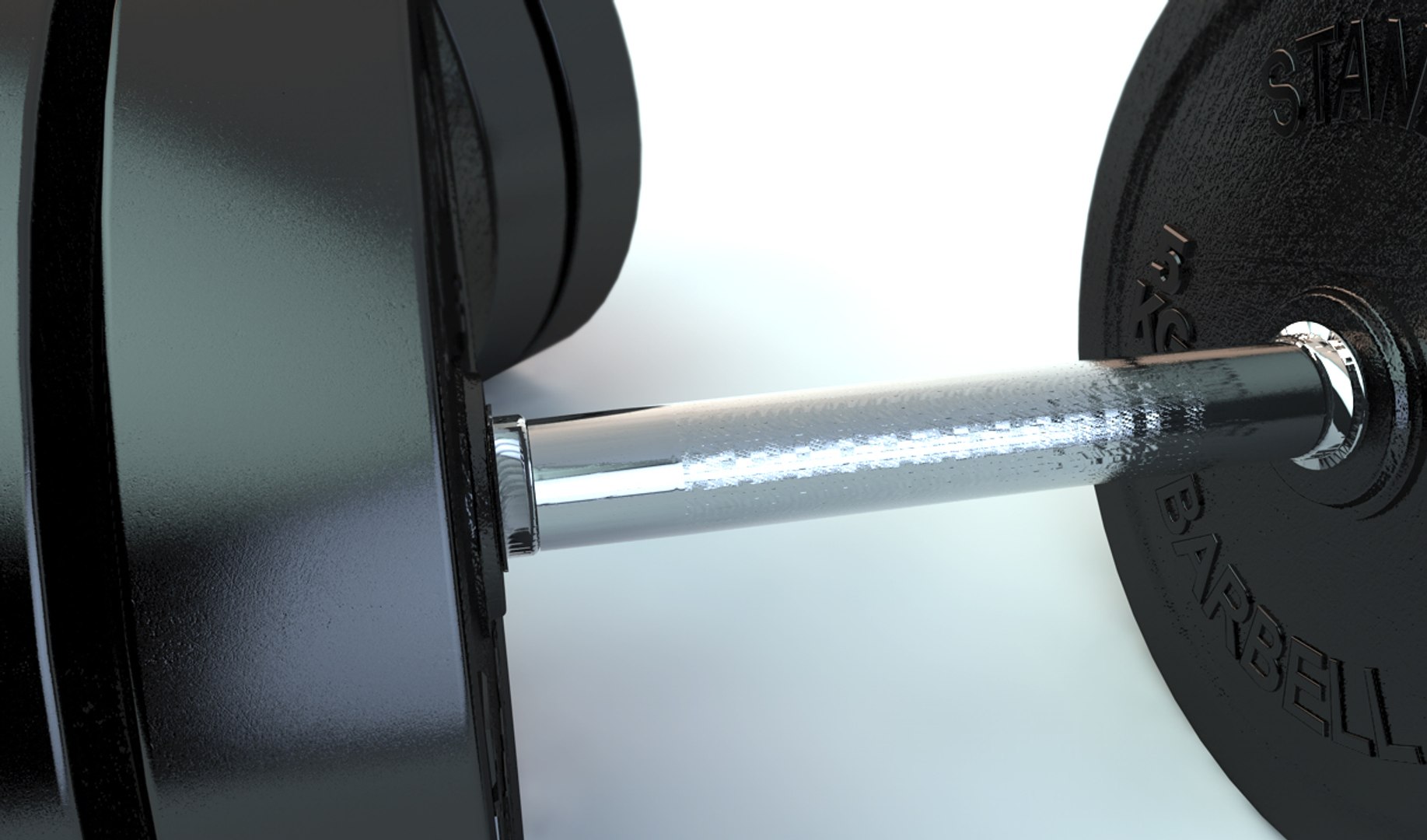 3d Model Small Weight Bar