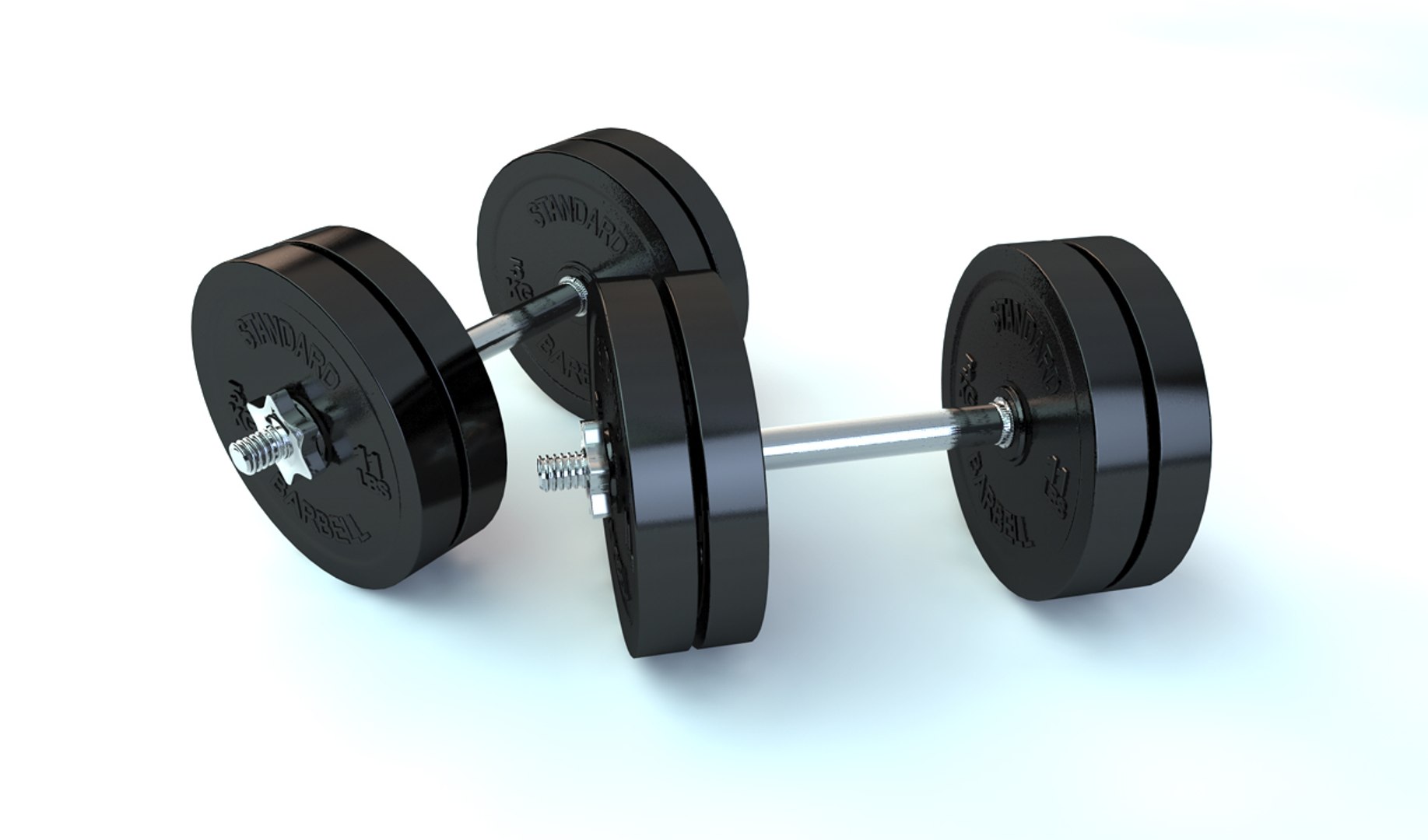 3d Model Small Weight Bar