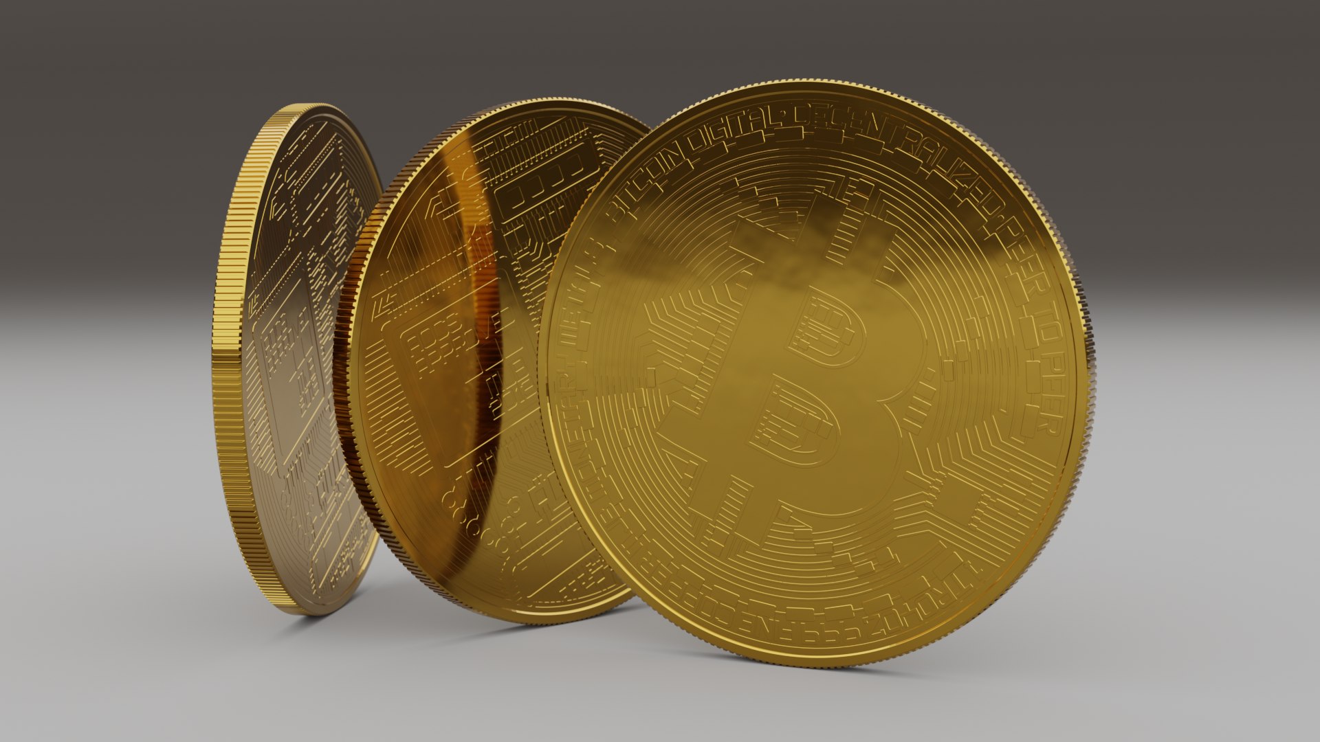 High Poly BITCOIN 3D Model - TurboSquid 1947107