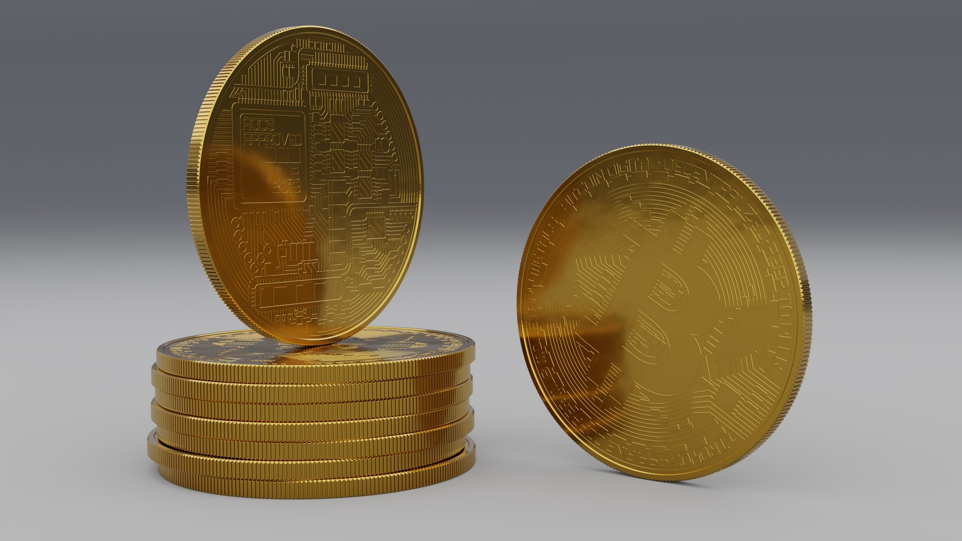 High Poly BITCOIN 3D Model - TurboSquid 1947107