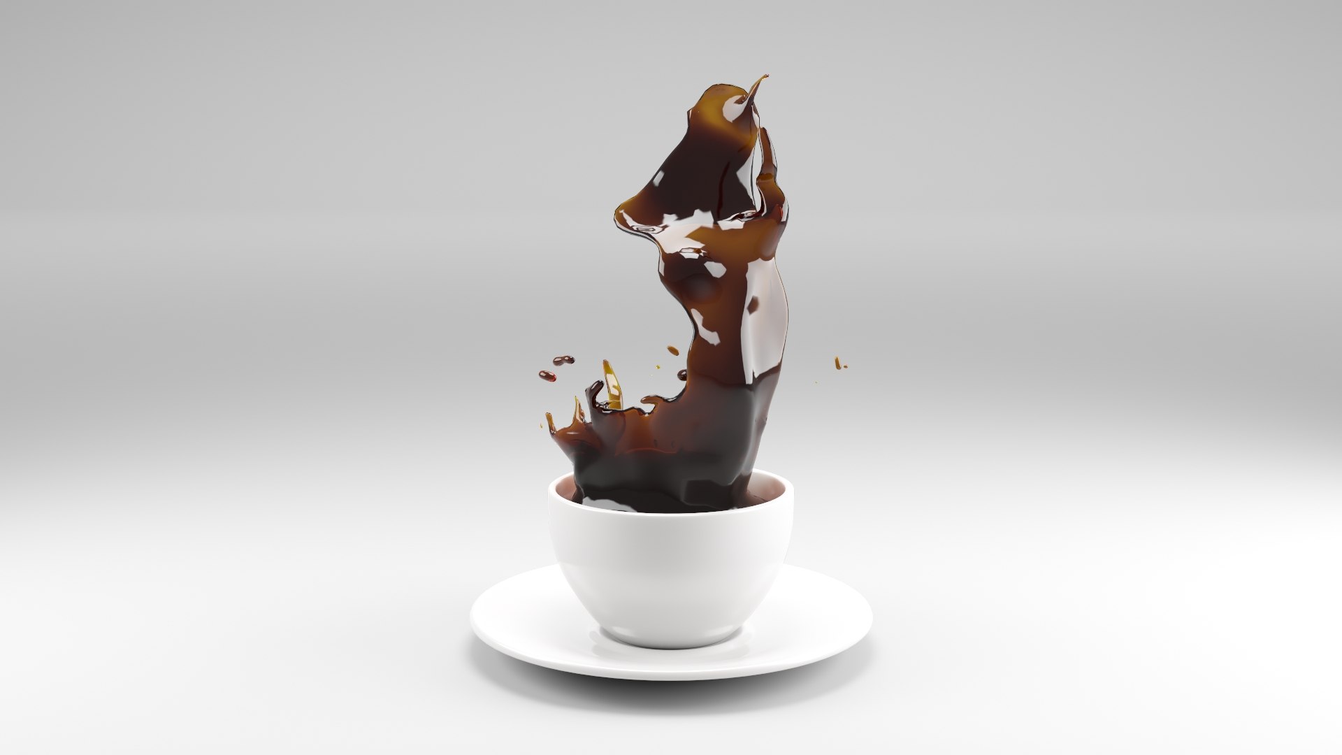 3D Model Coffee Splash - TurboSquid 1543209