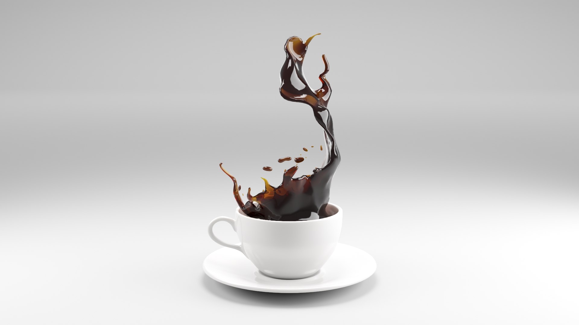 3D Model Coffee Splash - TurboSquid 1543209