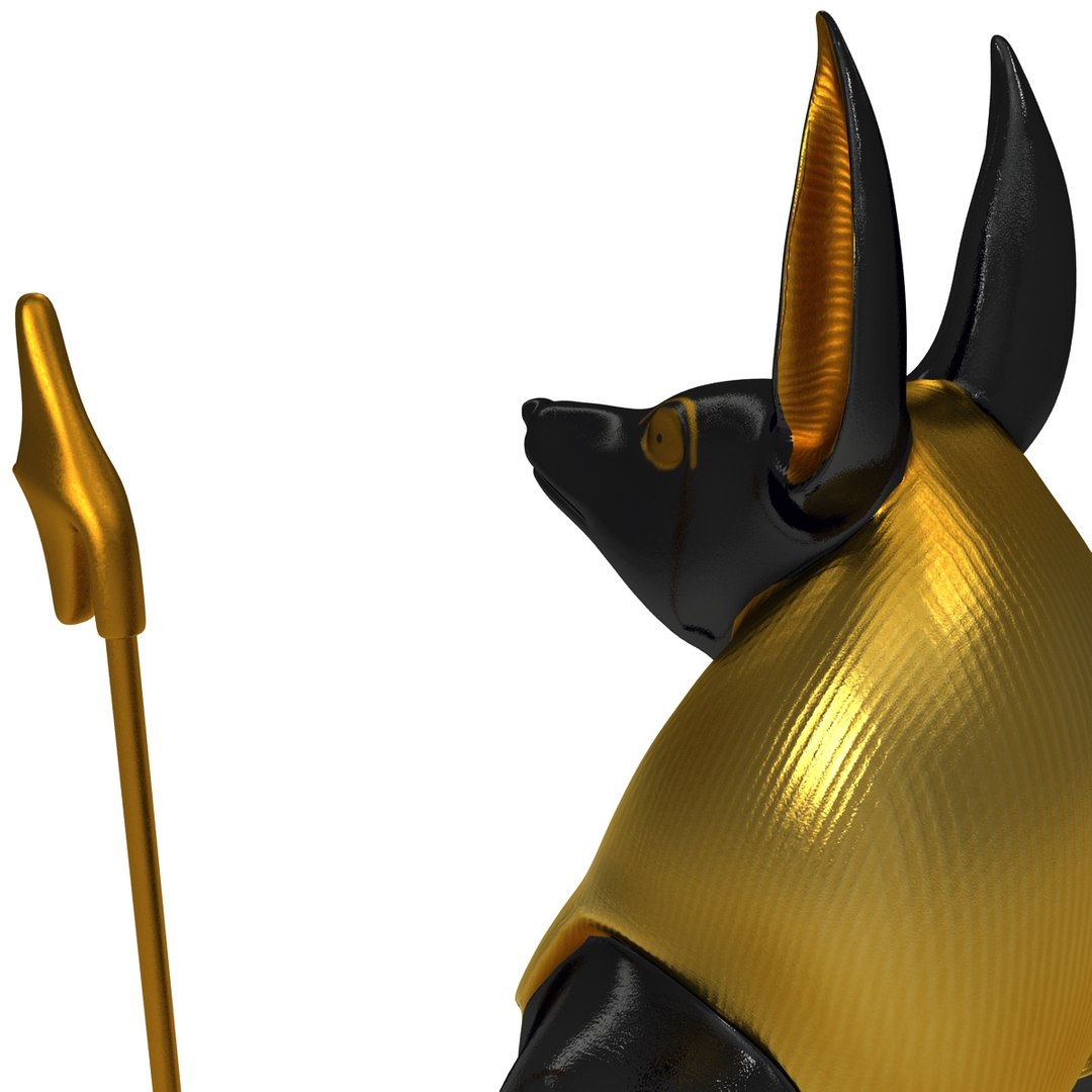 3d anubis statue