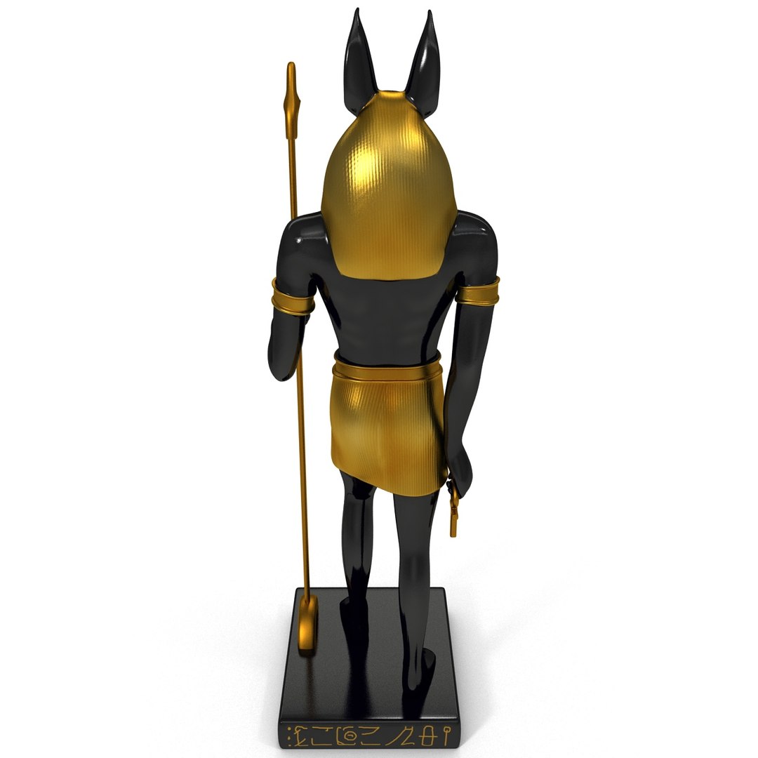 3d anubis statue