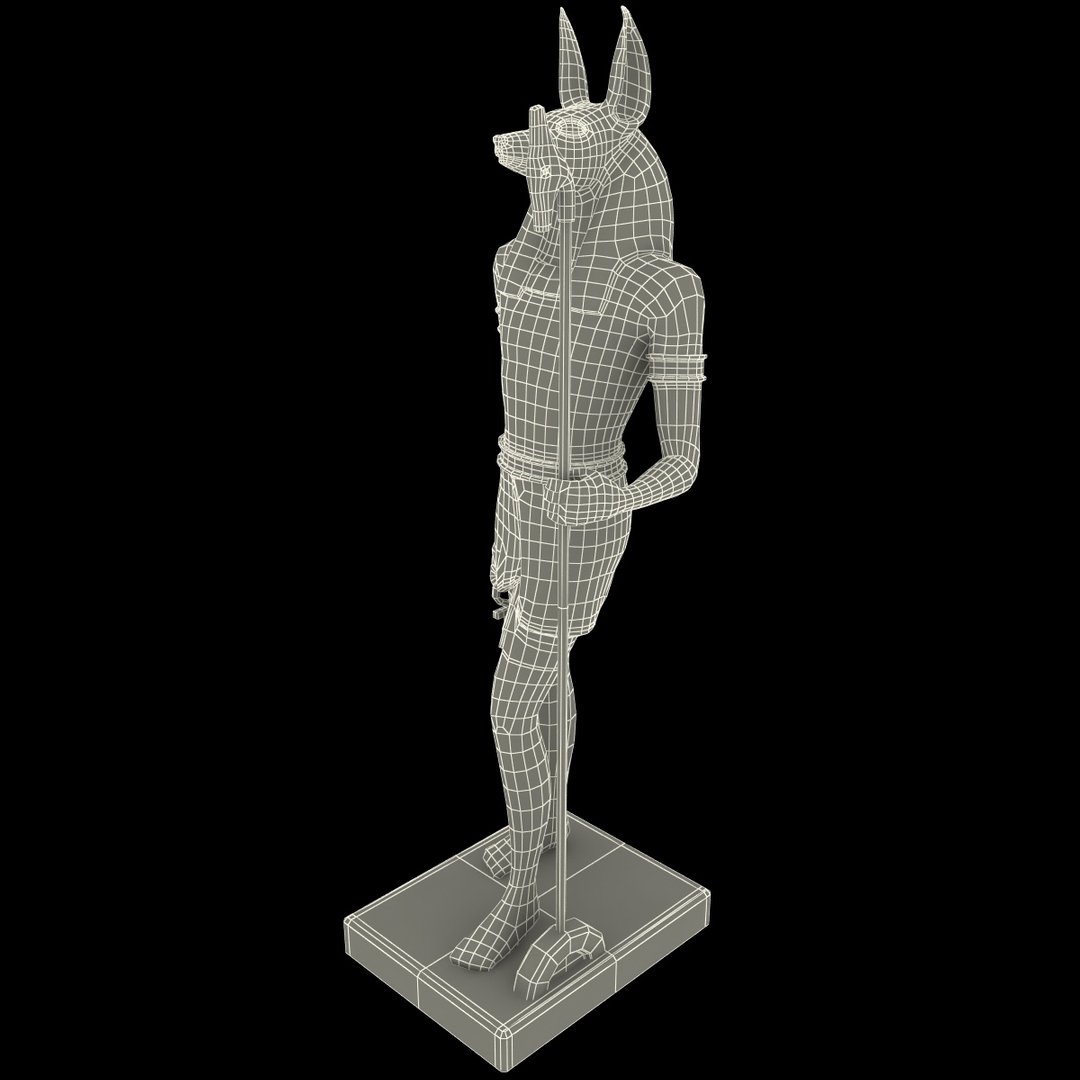 3d Anubis Statue