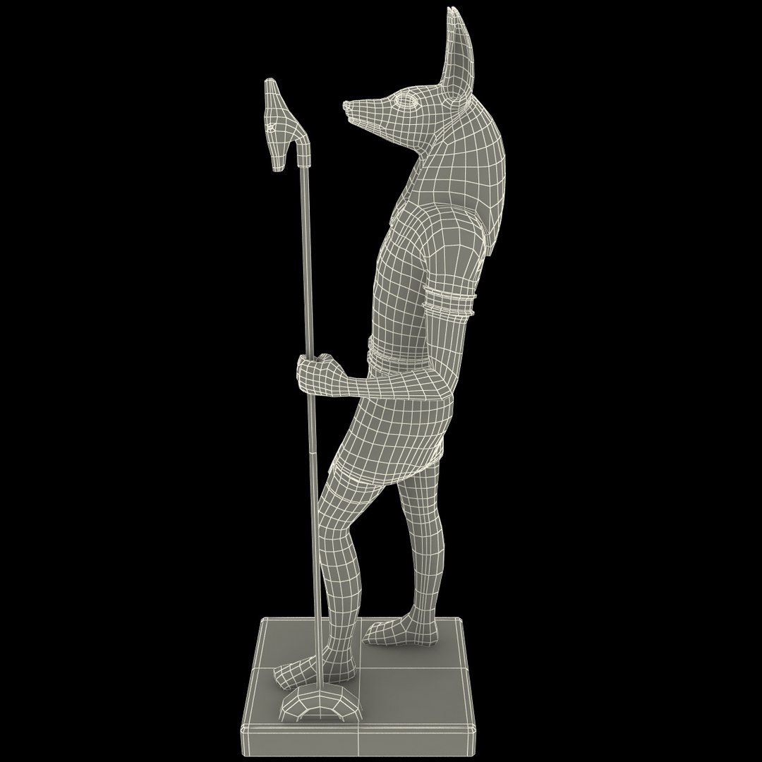 3d anubis statue